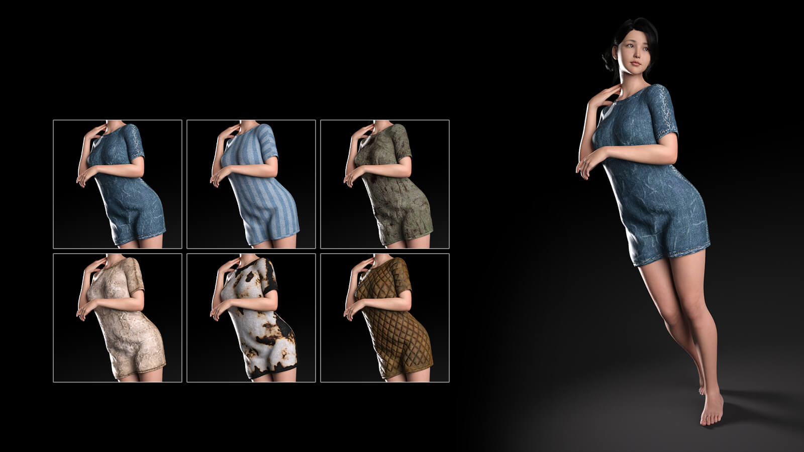 K3D October Shirt Dress for Genesis 8 Female - Daz Content by Kelambi3D