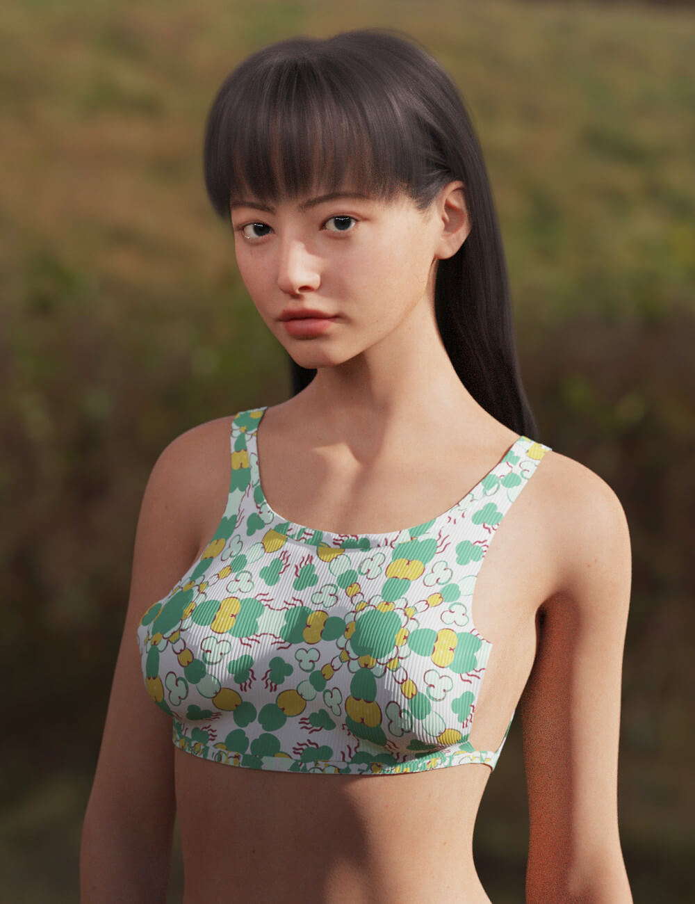 K3D Unique Tank Top for Genesis 9 - Daz Content by Kelambi3D