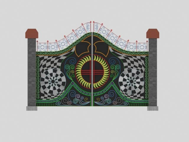Gate For House - 3D Model by keldi