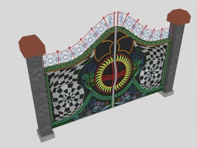 Gate For House - 3D Model by keldi