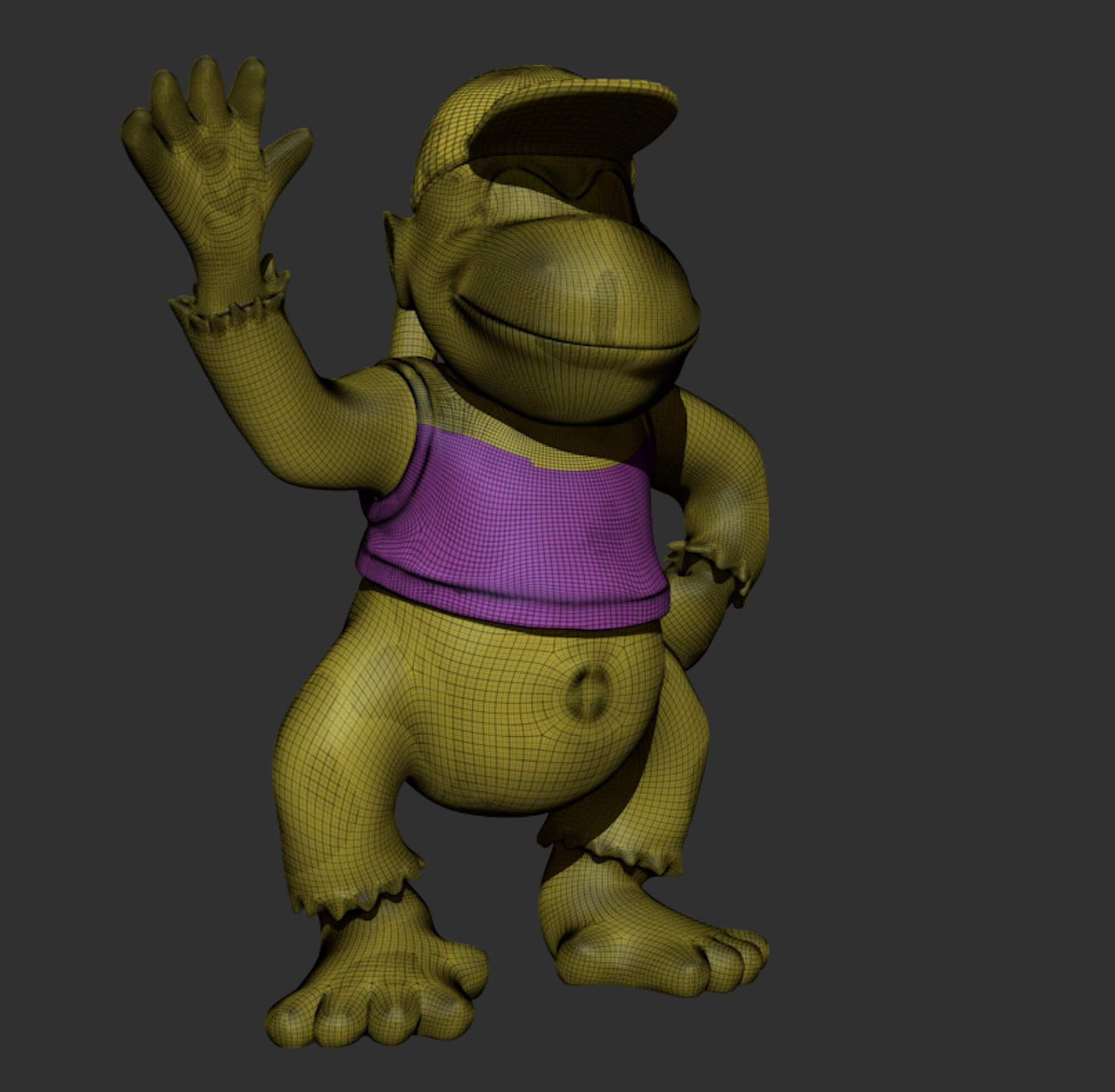 Diddy Kong - 3D Model by KellyJohnson3DArt