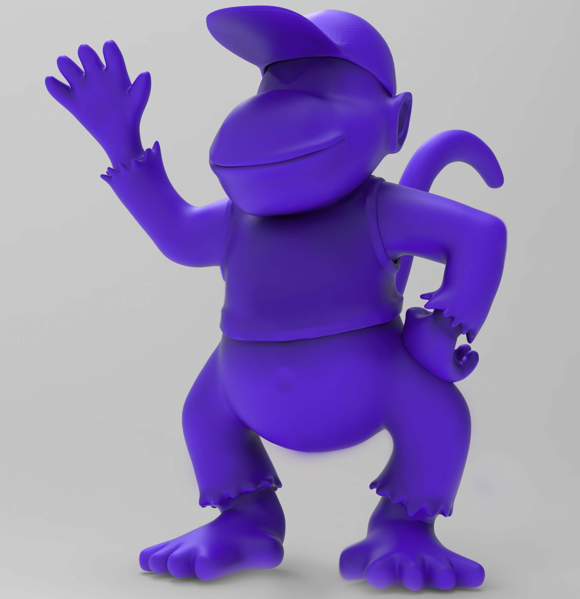 Diddy Kong - 3D Model by KellyJohnson3DArt