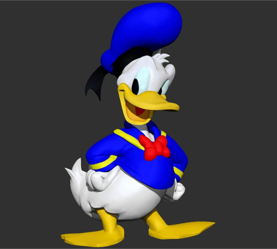 Donald Duck - 3D Model by KellyJohnson3DArt