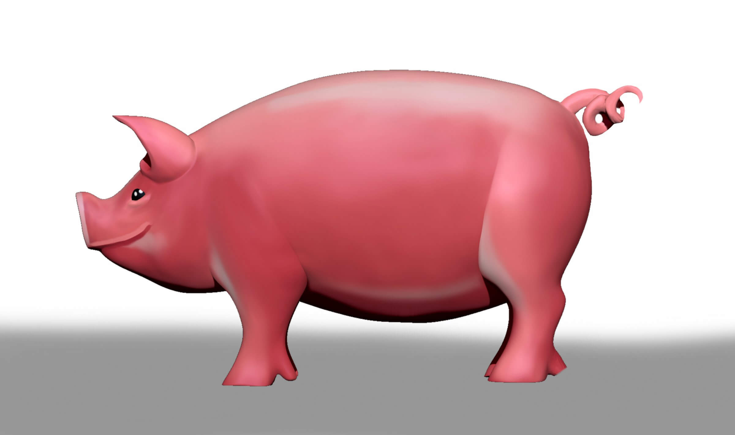 Pig - 3D Model by KellyJohnson3DArt
