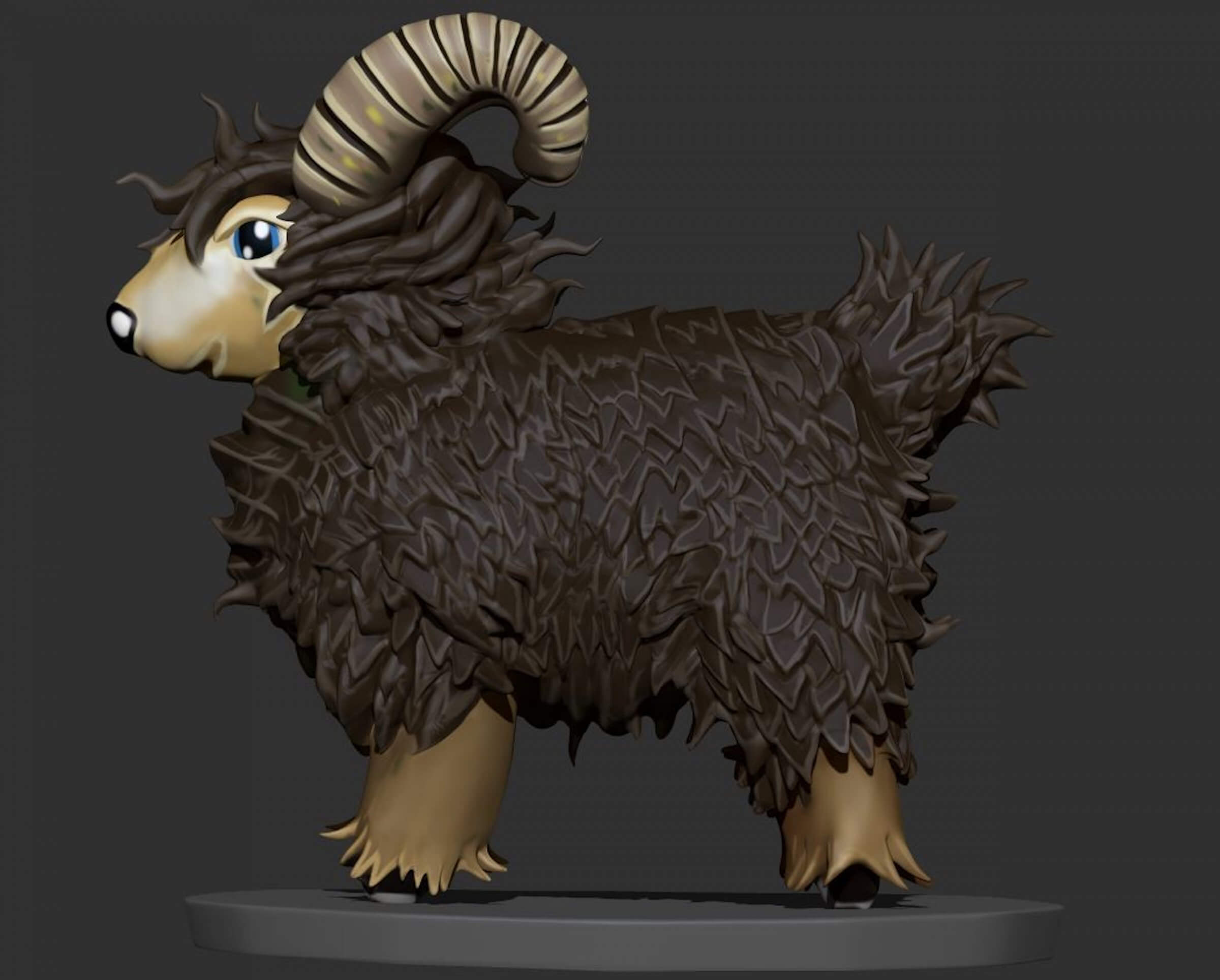 Sheep - 3D Model by KellyJohnson3DArt