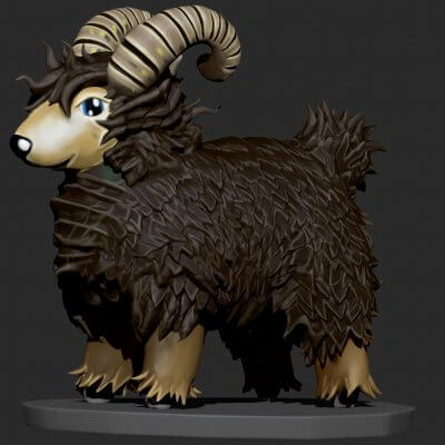 Sheep - 3D Model by KellyJohnson3DArt