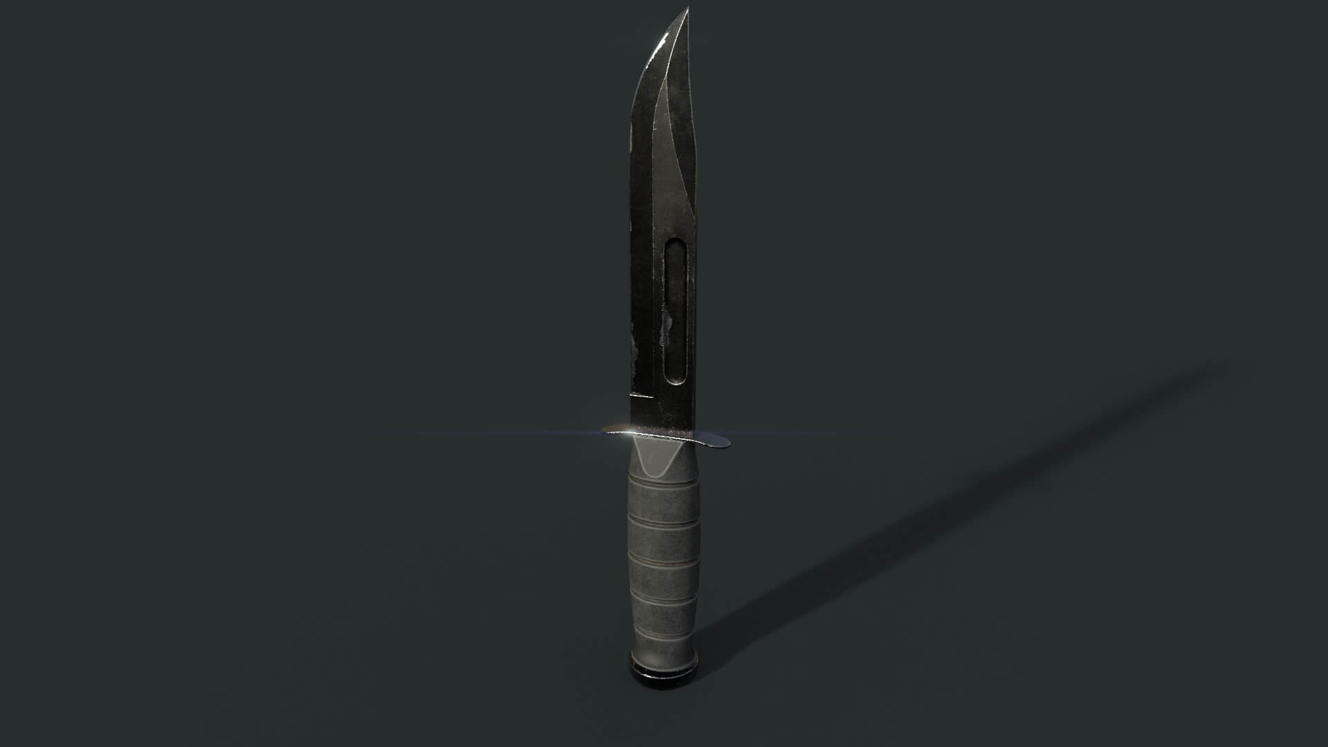 Combat Knife - 3D Model by Kelmas Art