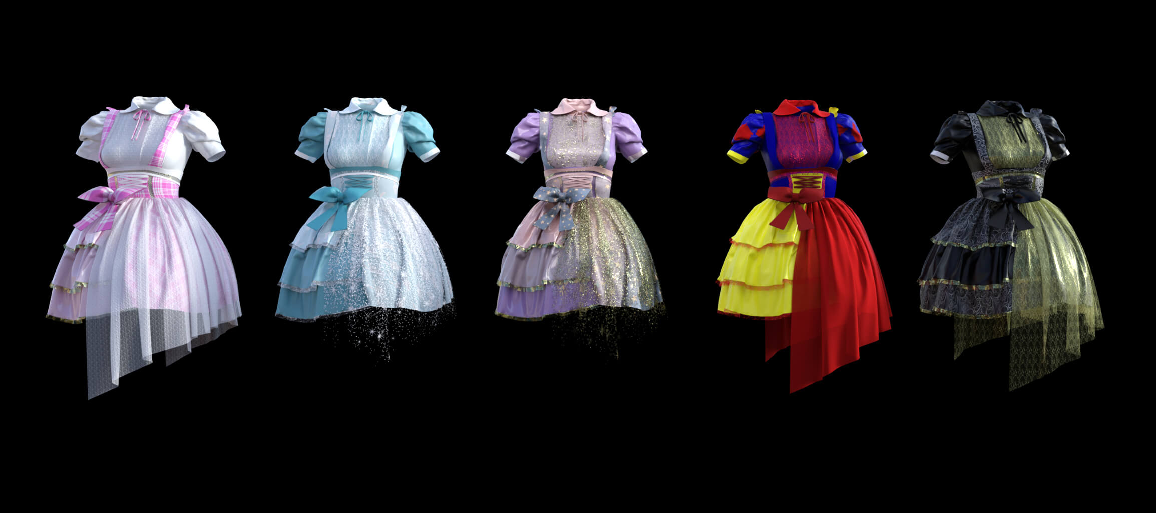 dForce Lolita 1 & 2 Collection for G8F and G8.1F - Daz Content by kemel