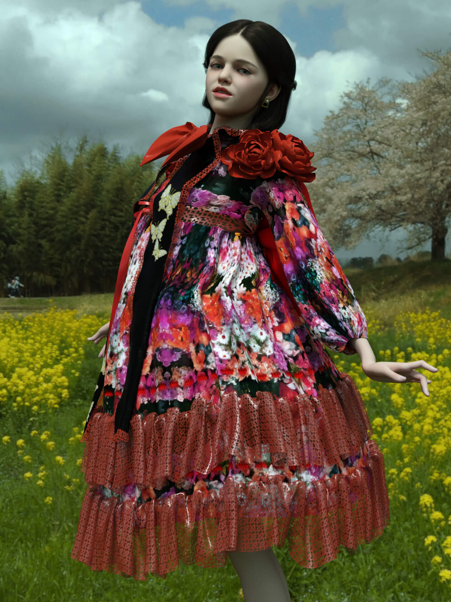 Gothie Lolita Dress and Shoe for G9 - Daz Content by kemel