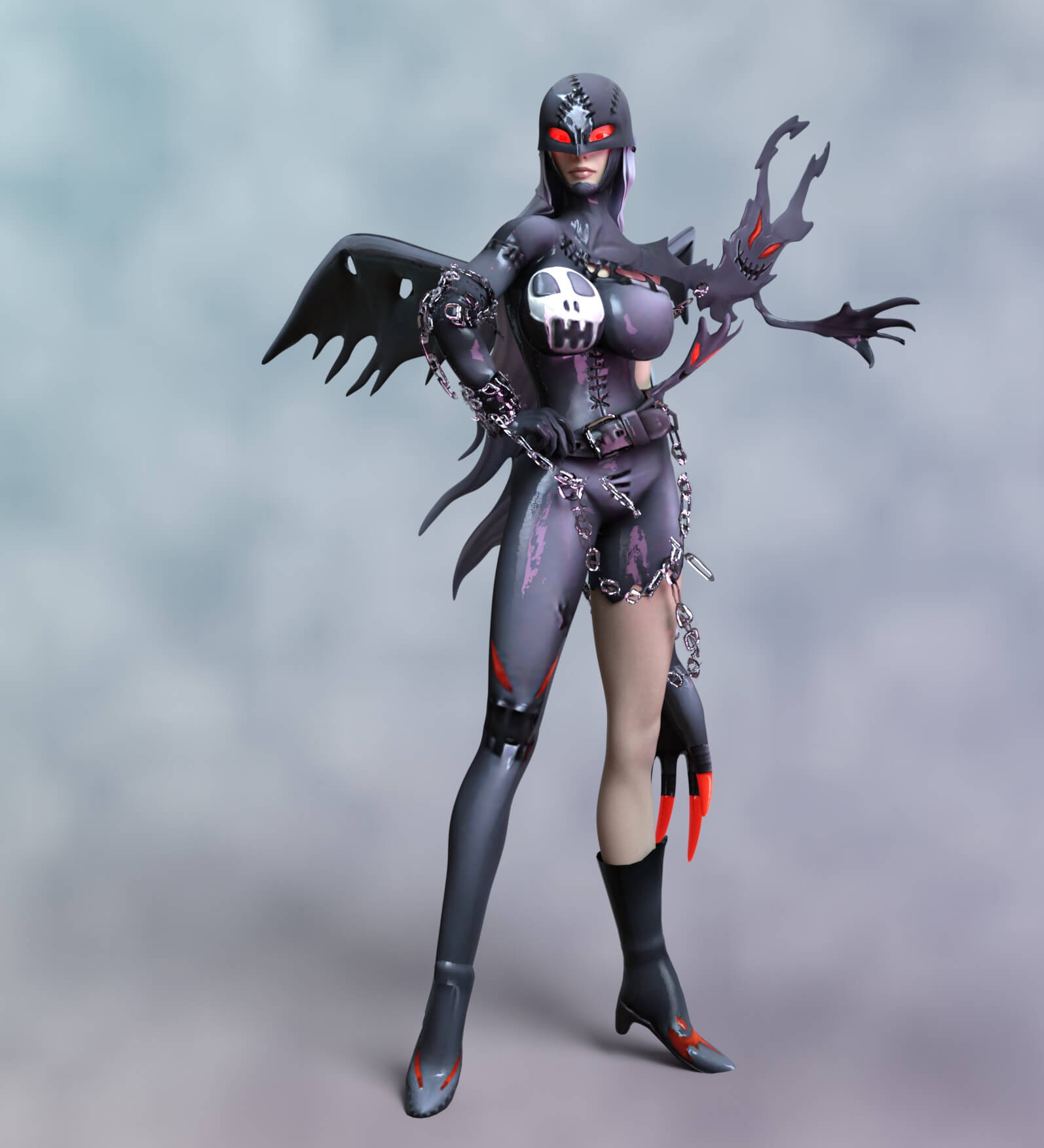 Lady Devimon Outfit for G8F/G8.1 - Daz Content by kemel