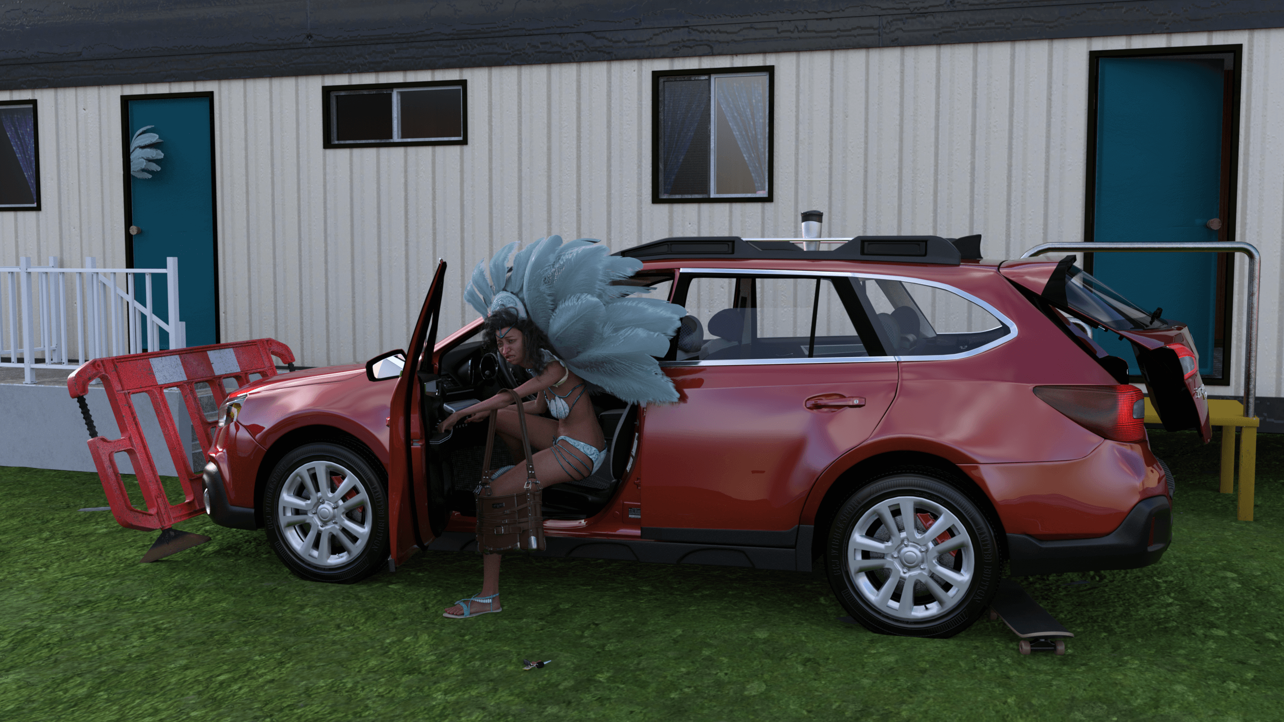 Samba Outfit for G8F - Free Daz Content by kemel