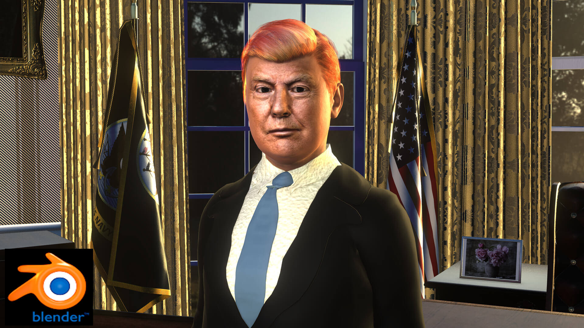 Donald Trump - President 3D Model by kenkat
