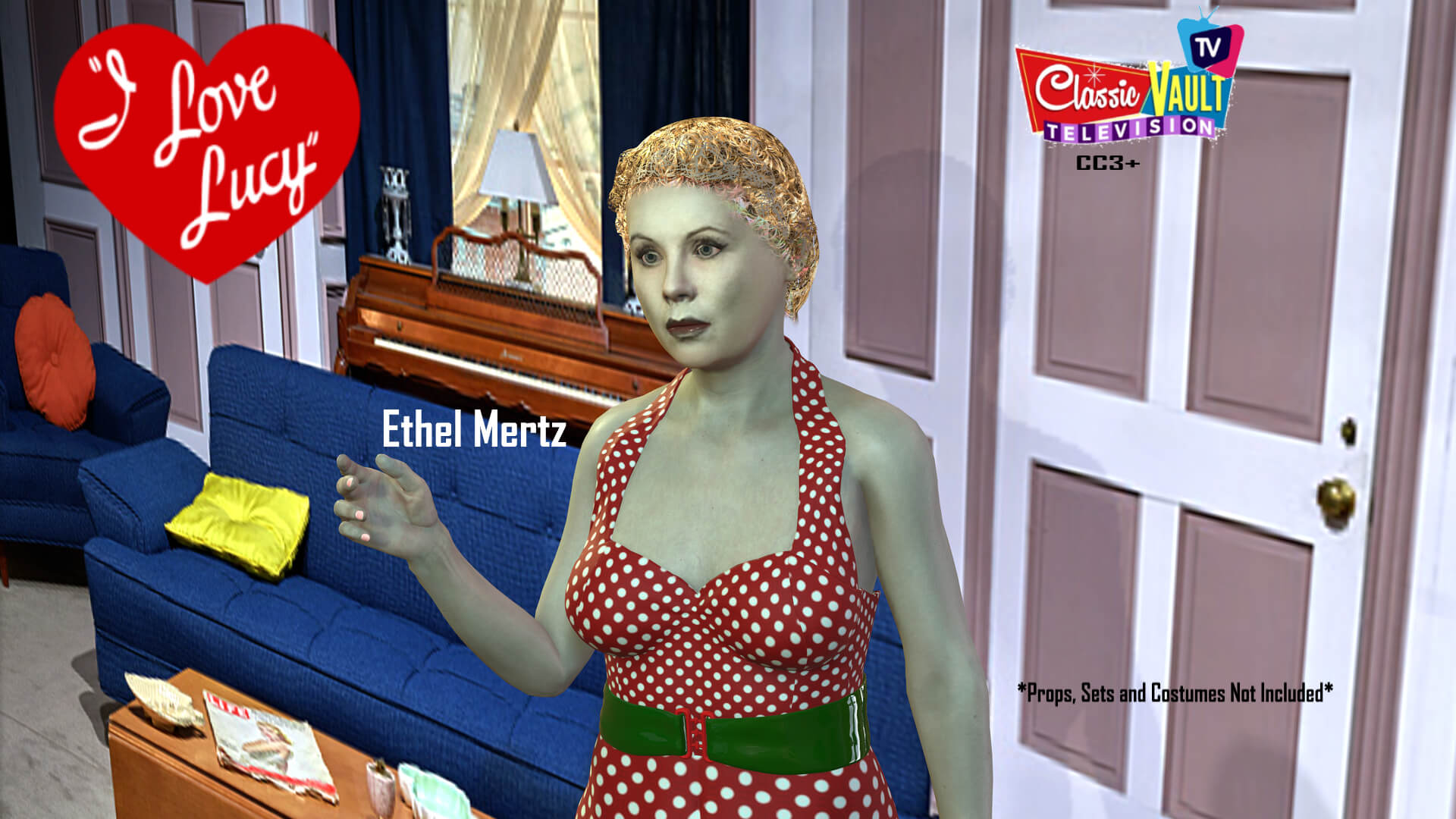Ethel Mertz - I Love Lucy 3D Model by kenkat