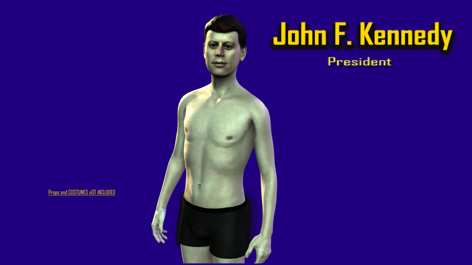 John F Kennedy - President 3D Model by kenkat