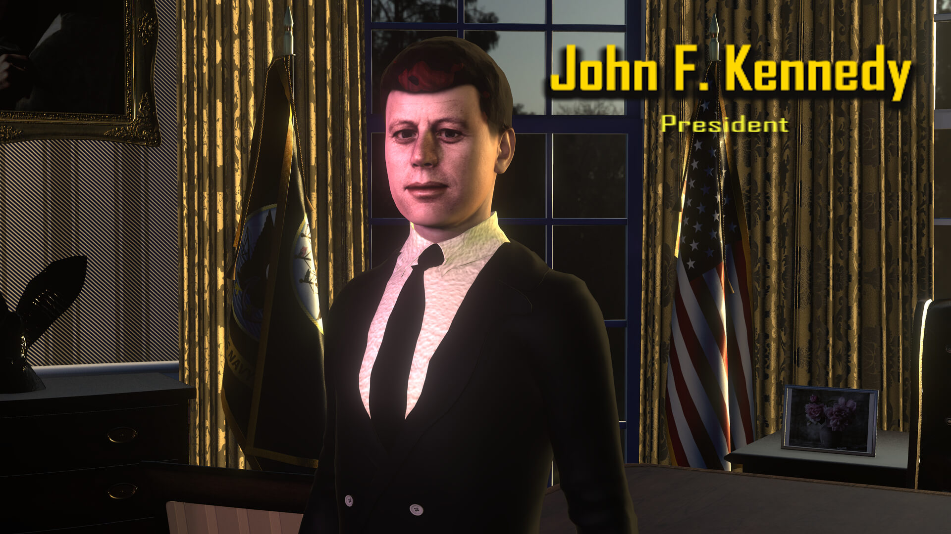 John F. Kennedy - President 3D Model by kenkat
