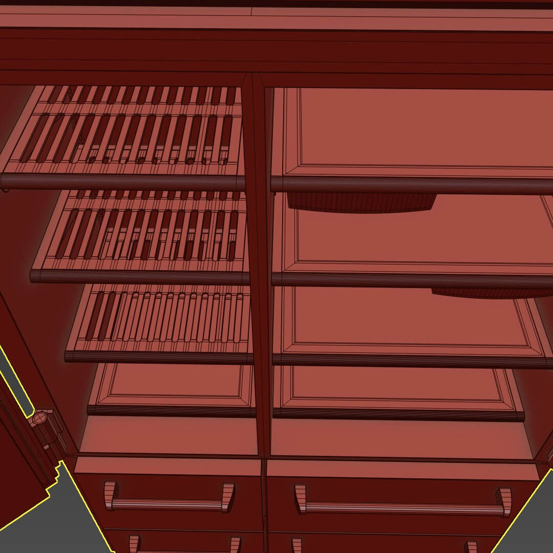 SubZero PRO 4850 Refrigerator- Freezer - With Interior 3D Model by ...