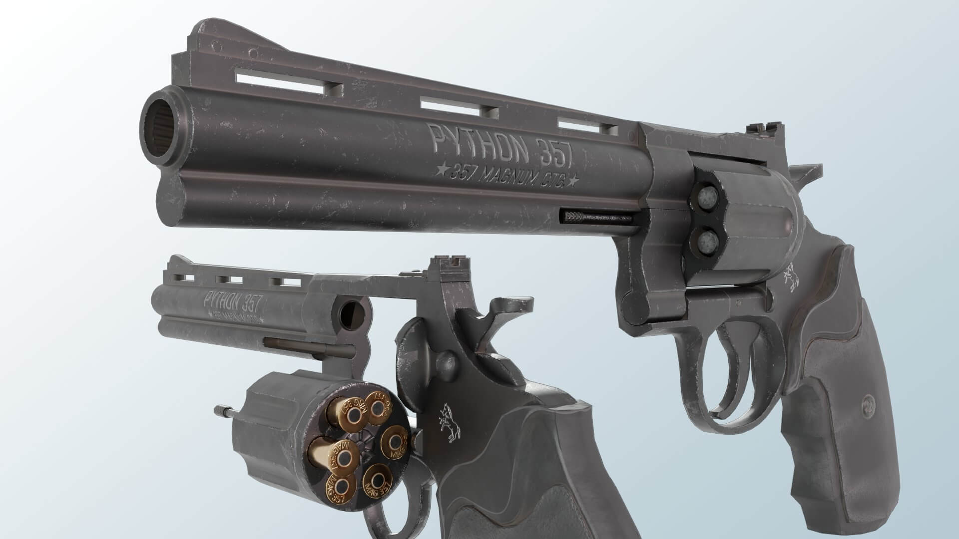 Colt Python 357 - 3D Model by Kepr