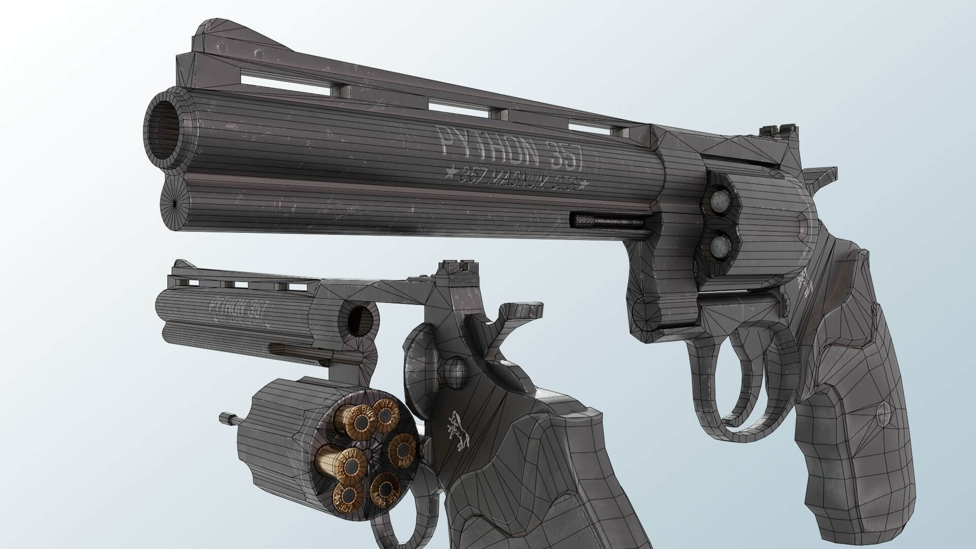 Colt Python 357 - 3D Model by Kepr