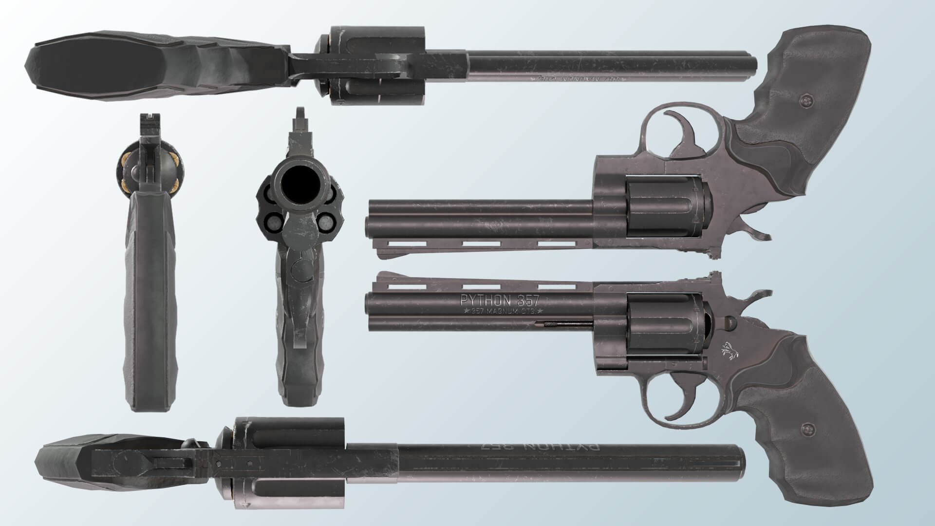 Colt Python 357 - 3D Model by Kepr