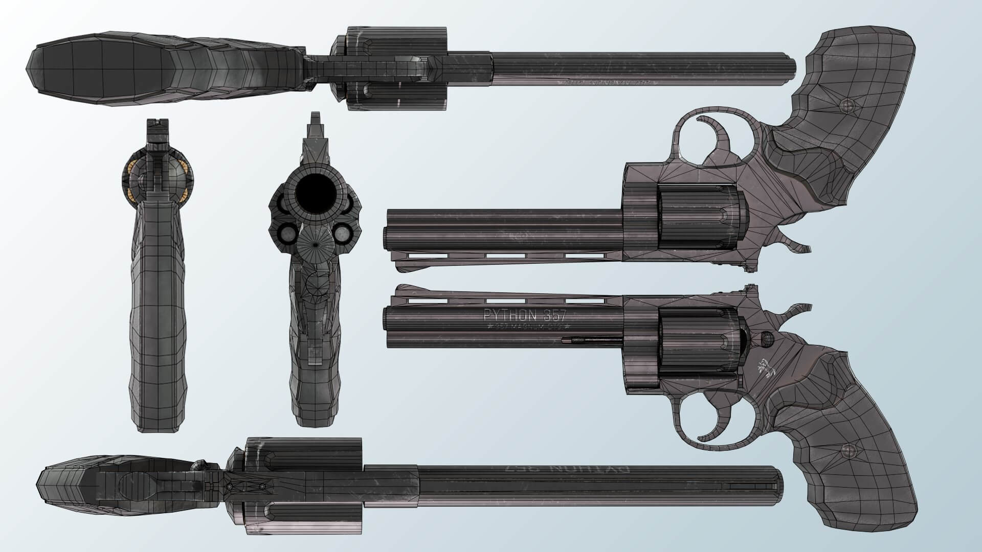 Colt Python 357 - 3D Model by Kepr