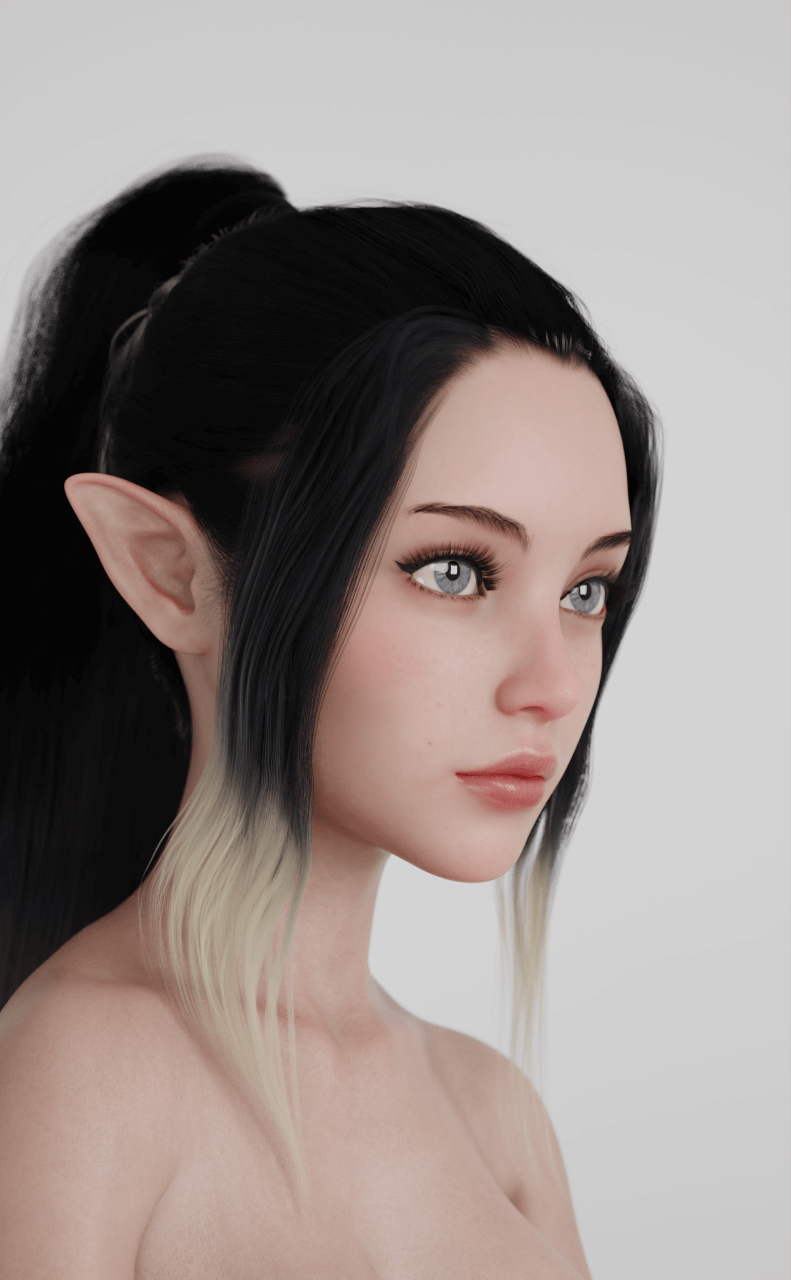 Character Design 3D Render, Digital Art by kermudgen