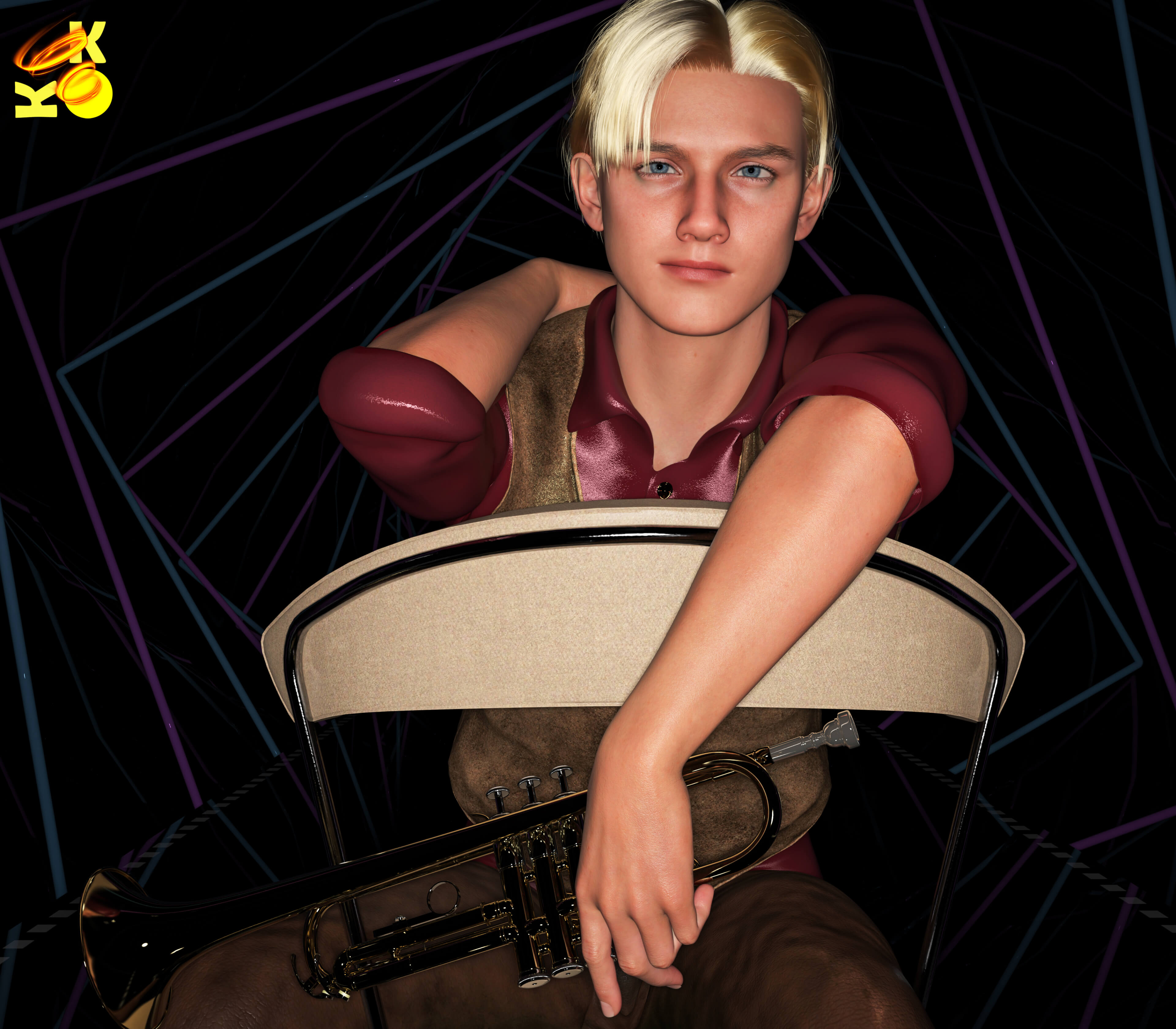 Stage Presence 3D Render, Digital Art by Kev914