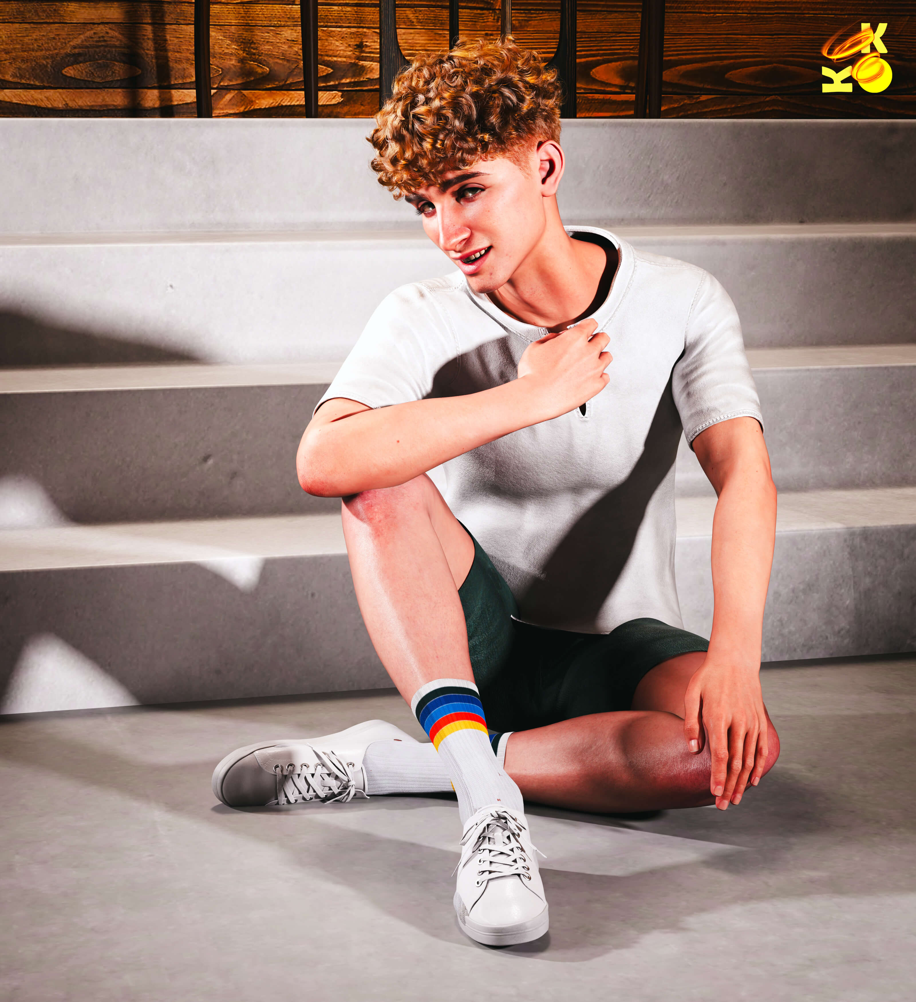 Telling Eyes 3D Render, Digital Art by Kev914