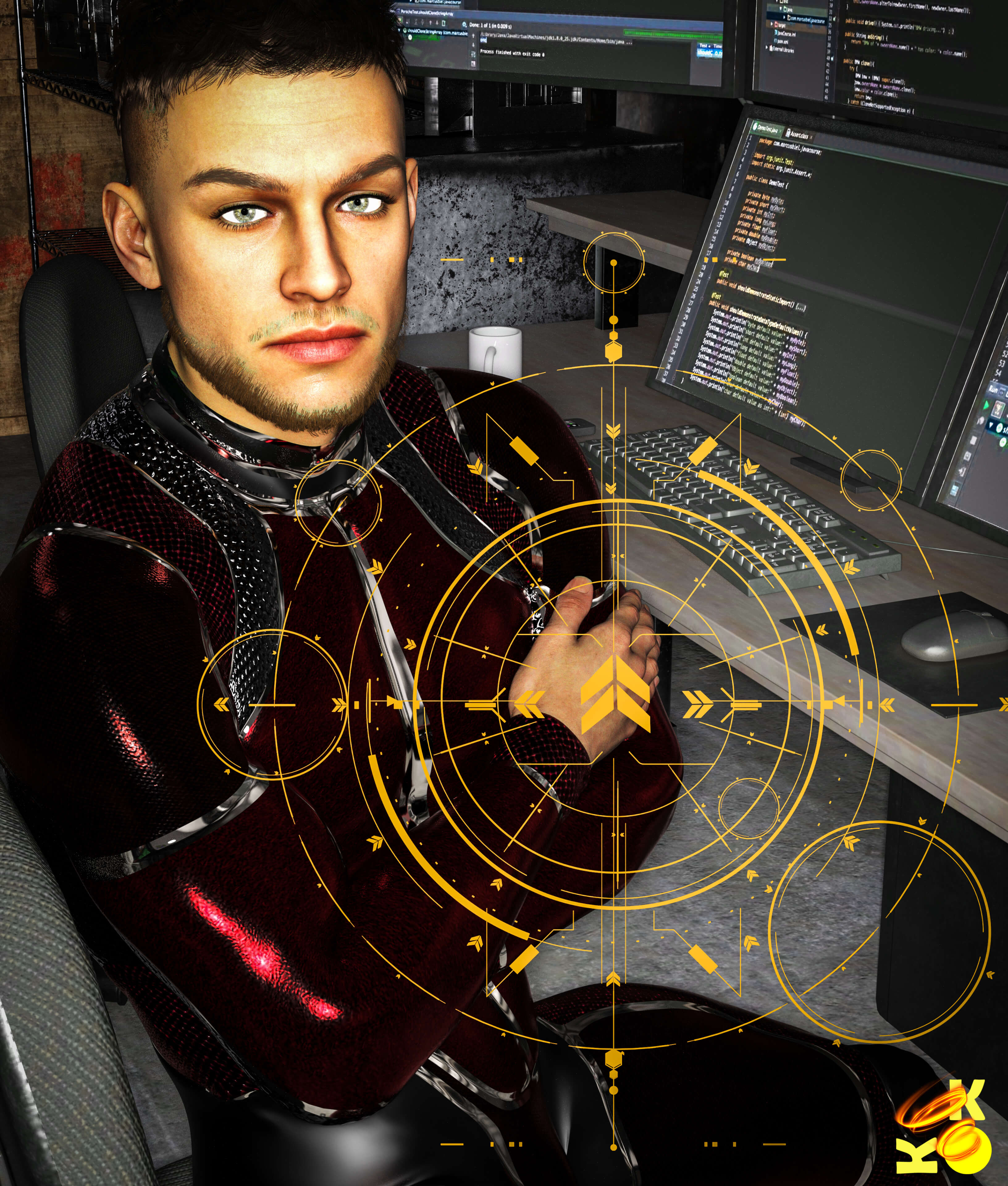 Your Location Identified 3D Render, Digital Art by Kev914