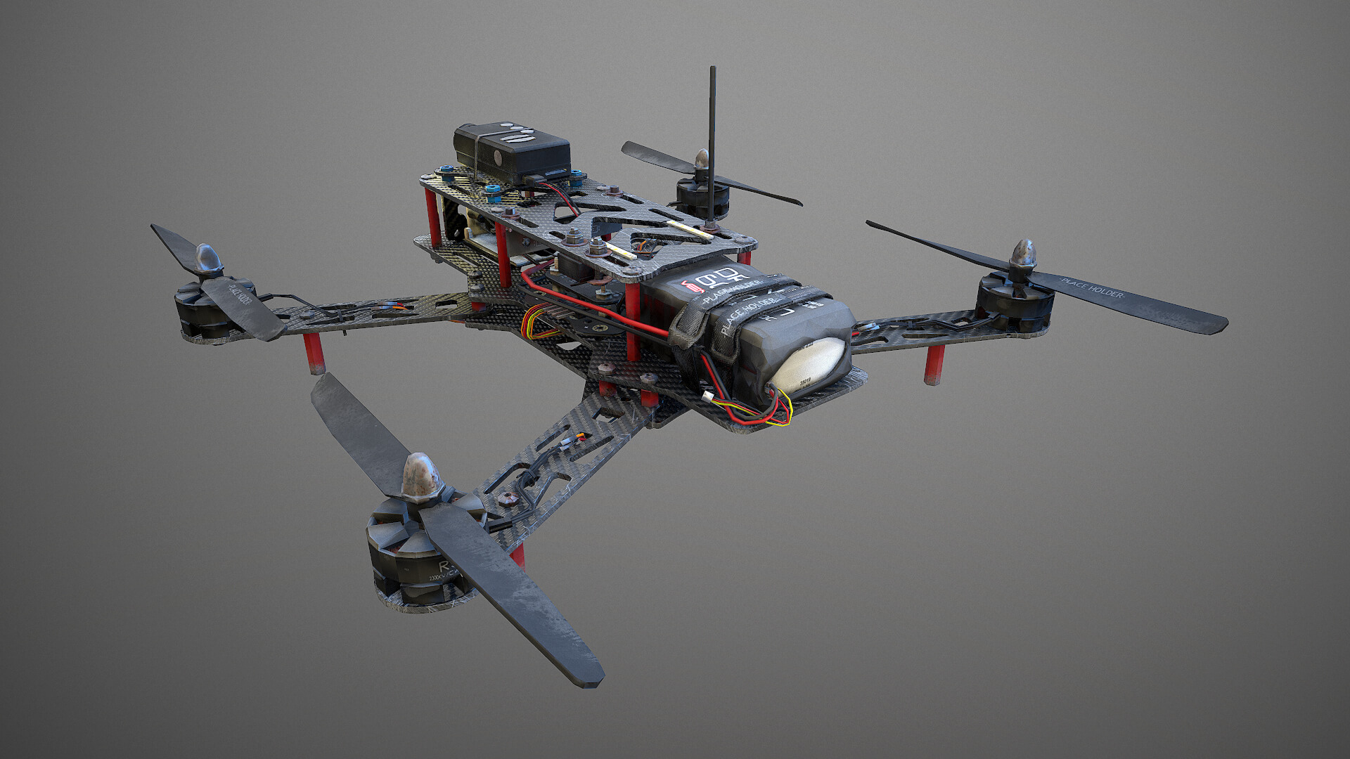 Classic Camera Quadcopter Drone - 3D Model by keywordspycs