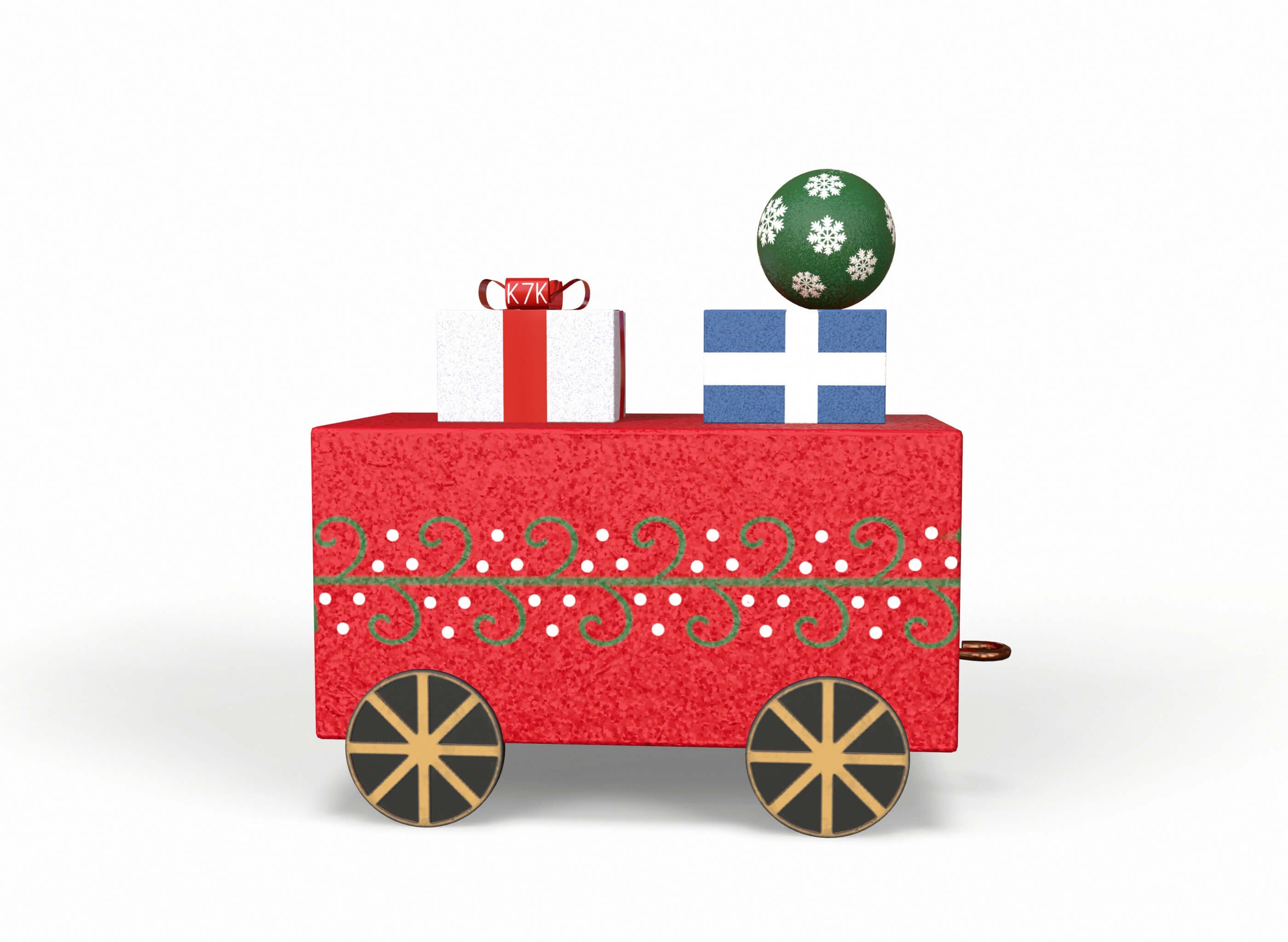 Christmas Train - 3D Model by kgcreeper