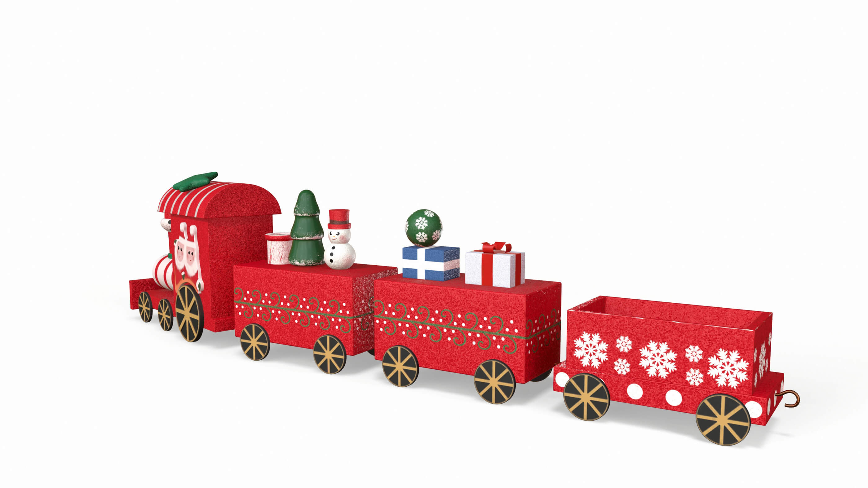 Christmas Train - 3D Model by kgcreeper