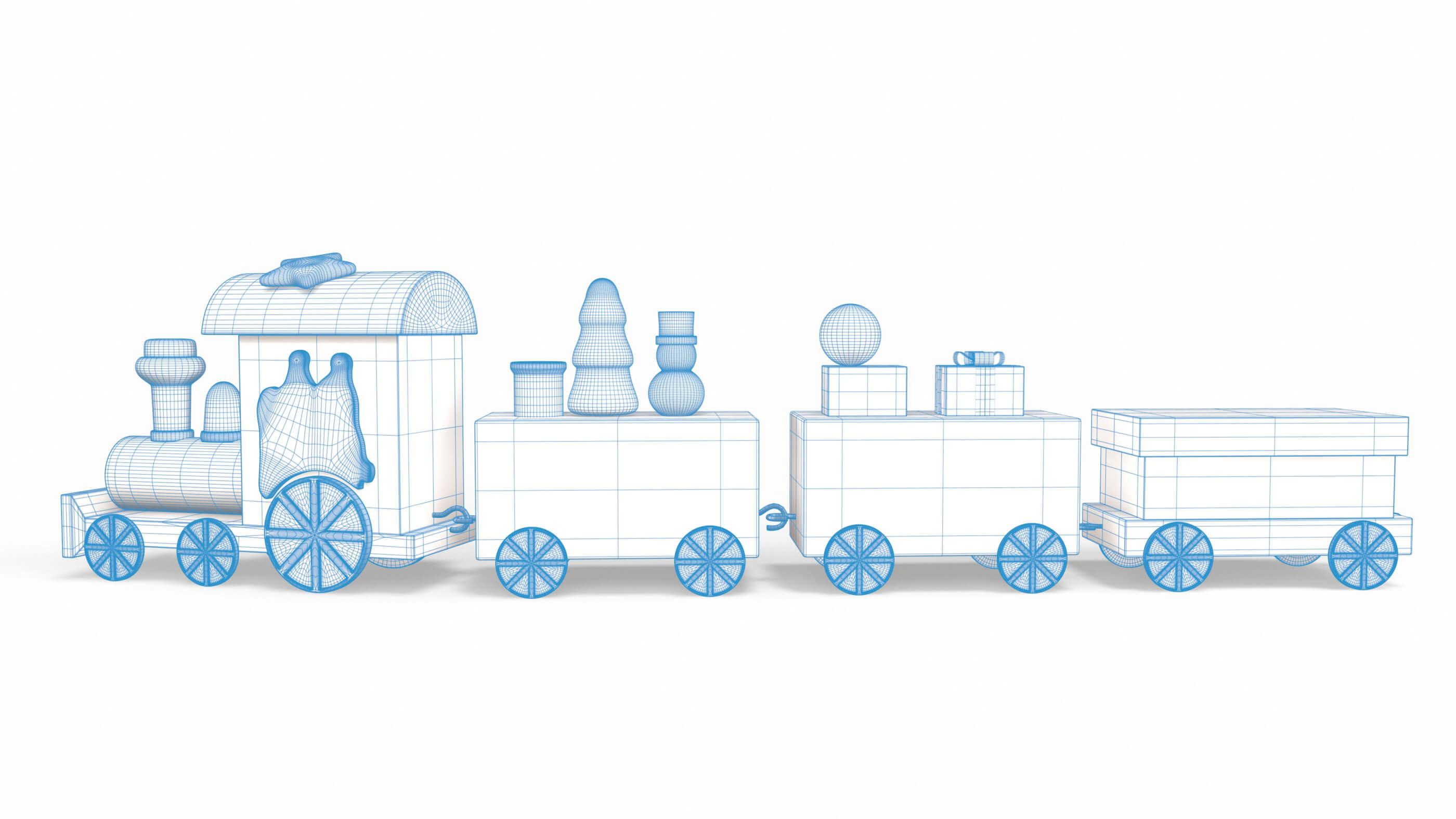 Christmas Train - 3D Model by kgcreeper