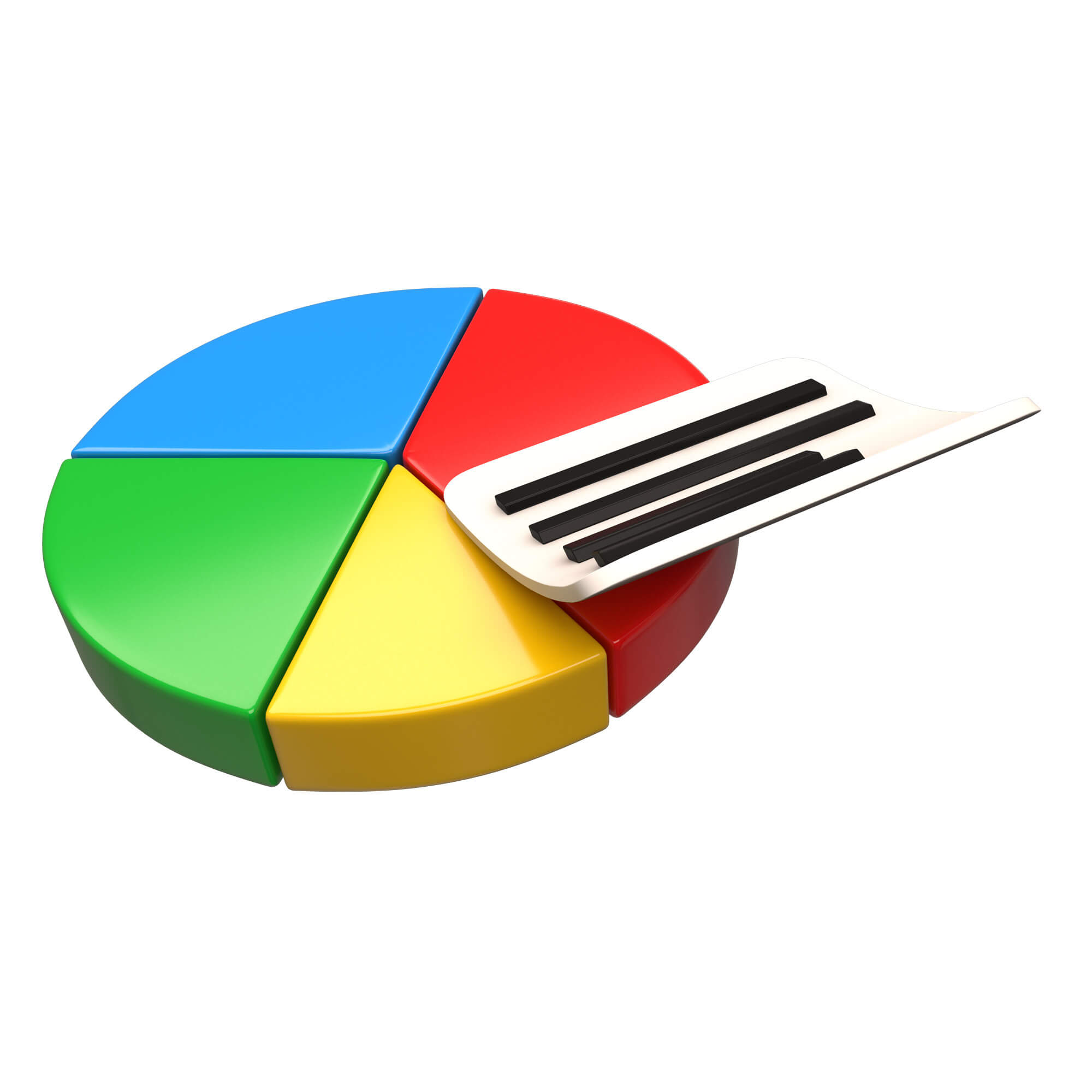 3D Pie Chart With Information by KhaganFX