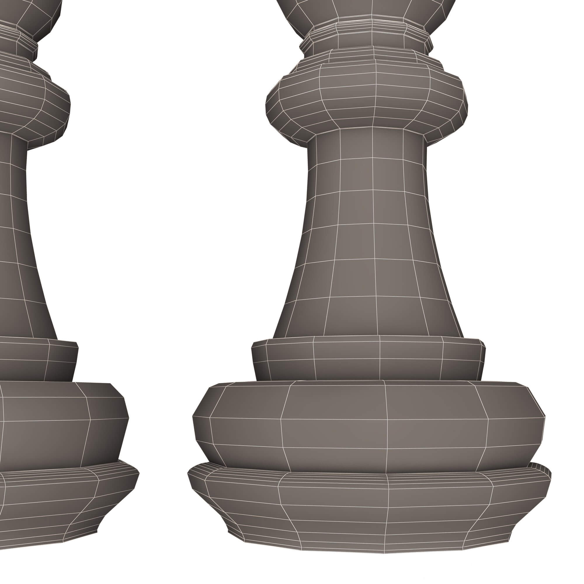 Wooden Chess Bishop - 3D Model by KhaganFX