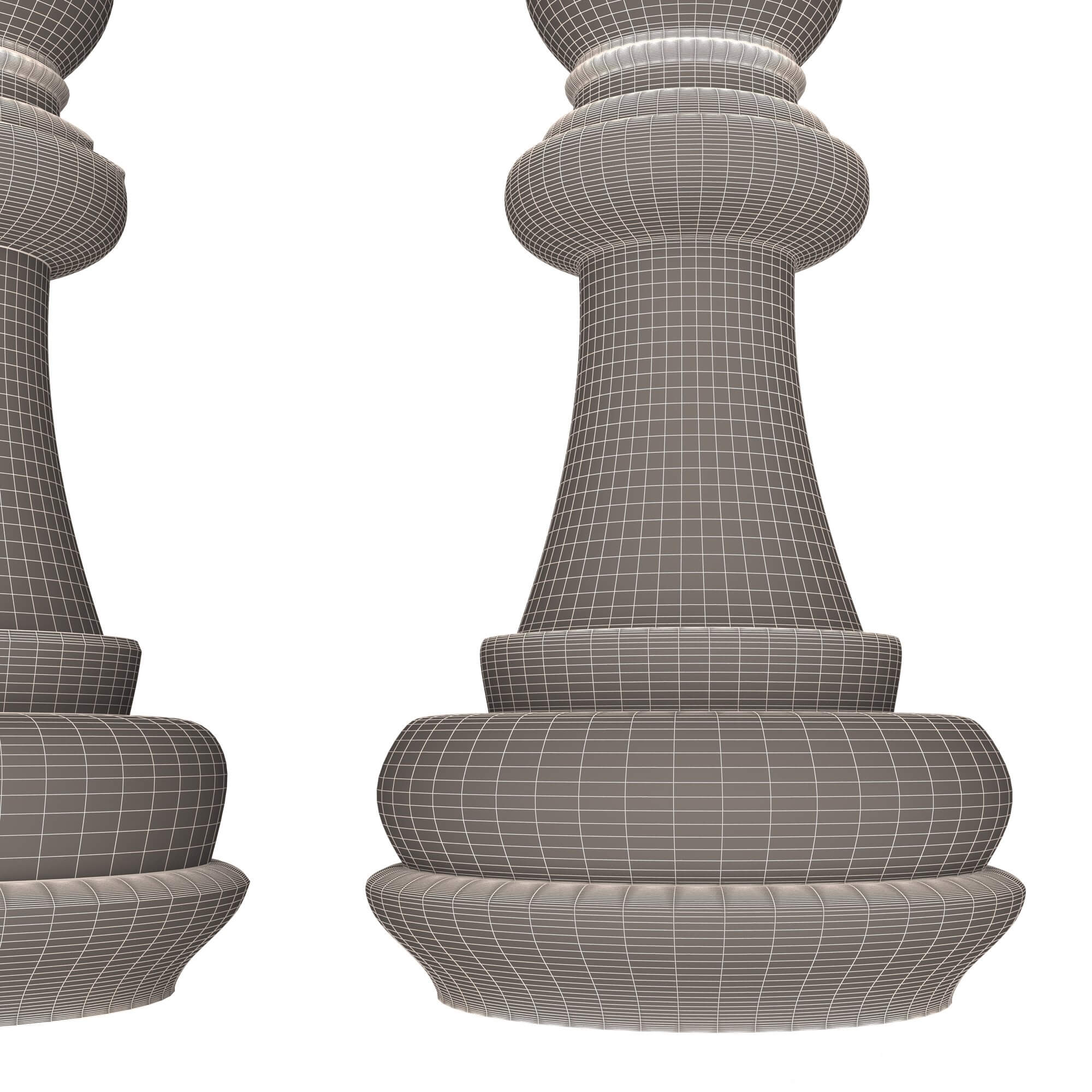 Wooden Chess Bishop - 3D Model by KhaganFX
