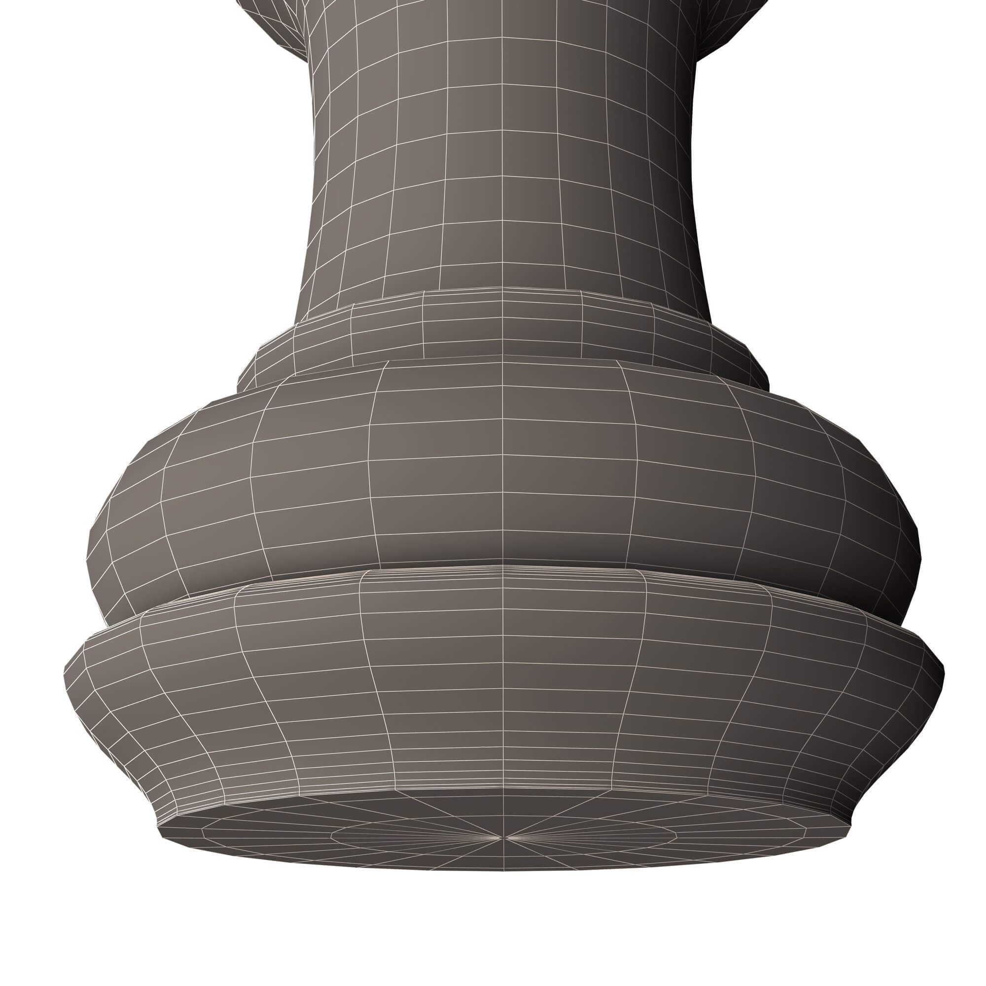 Wooden Chess Rook - 3D Model by KhaganFX