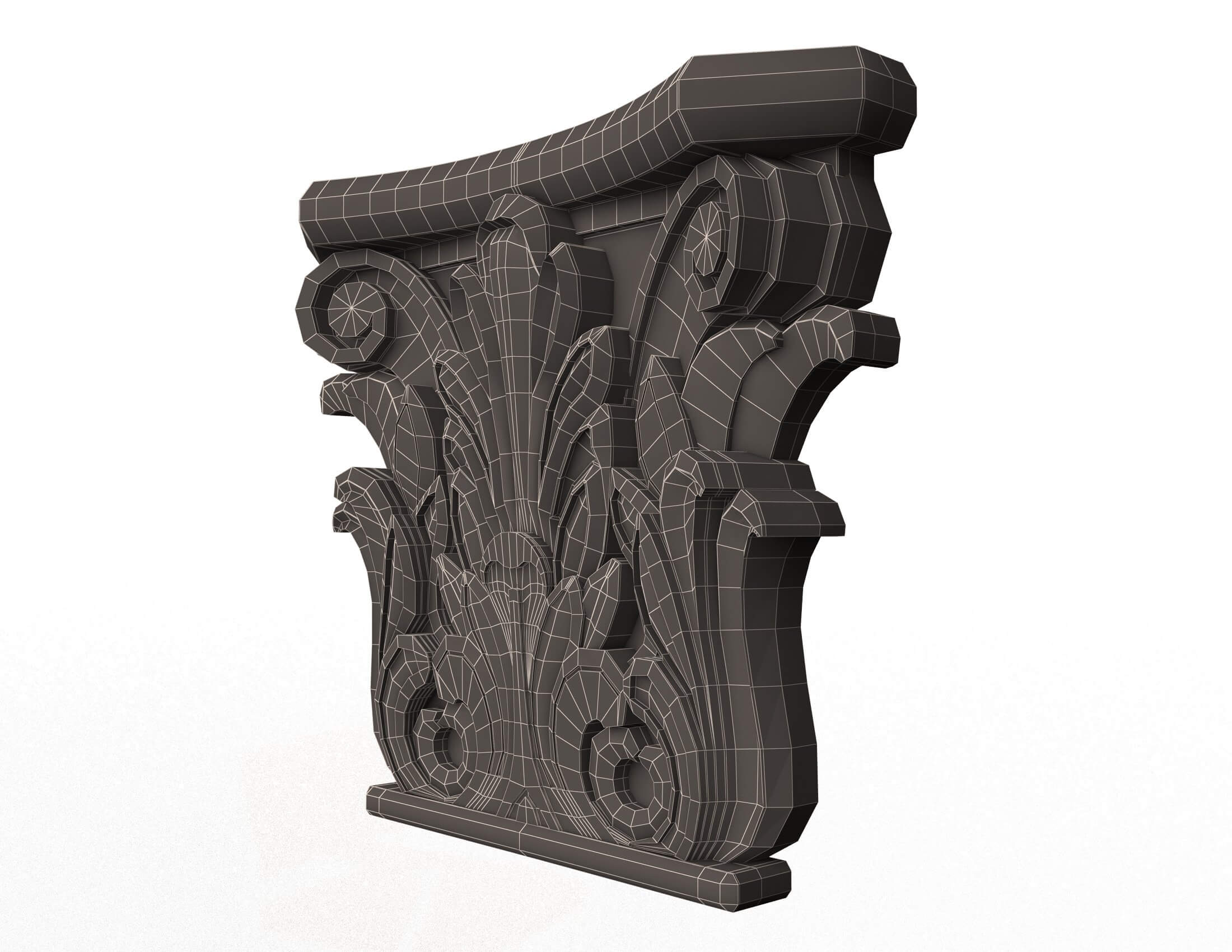 Antique Ionic Capital 02 - 3D Model by KhaganFX