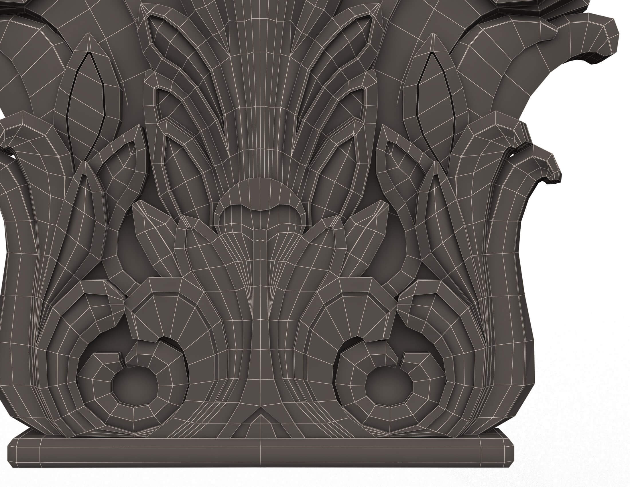 Antique Ionic Capital 02 - 3D Model by KhaganFX