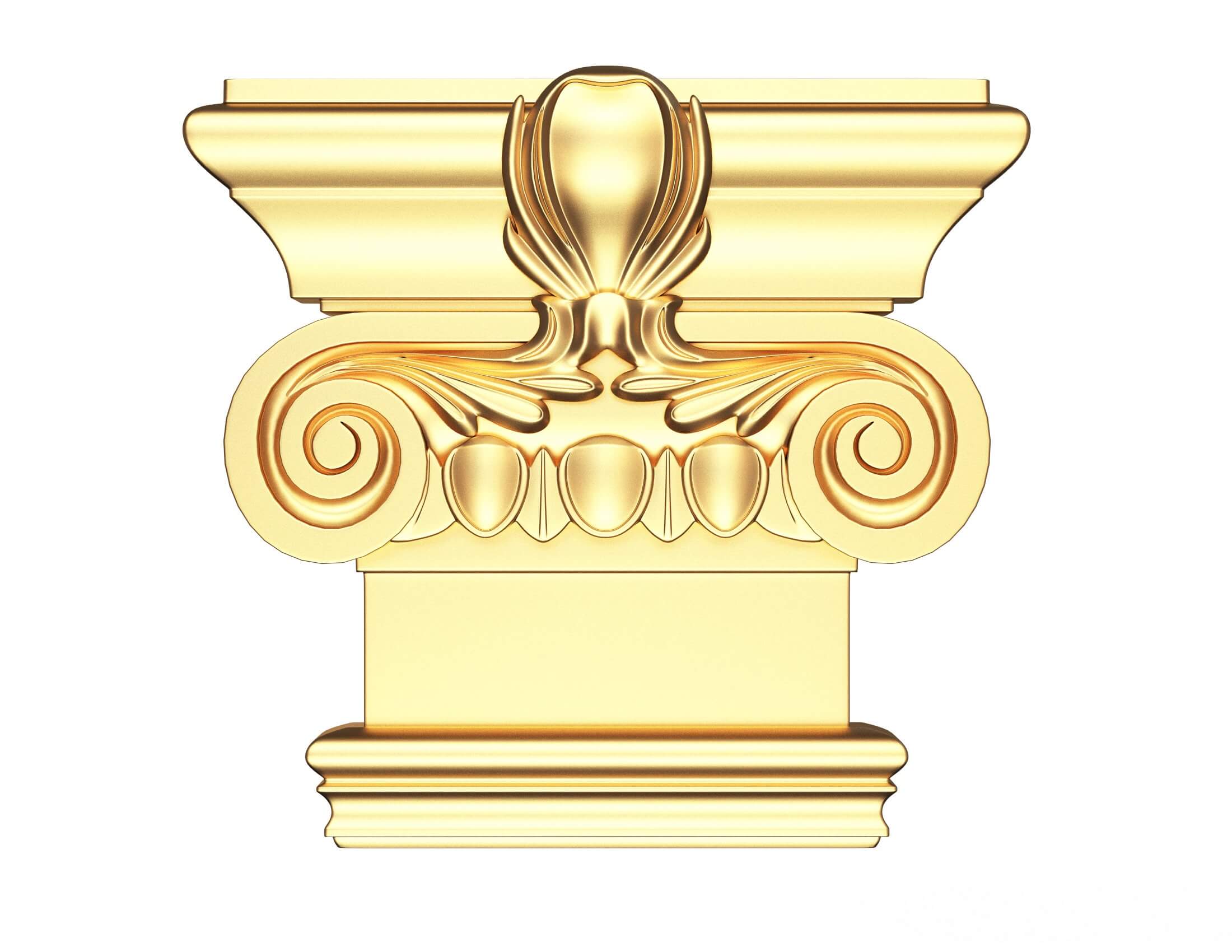 Antique Ionic Capital 03 - 3D Model by KhaganFX