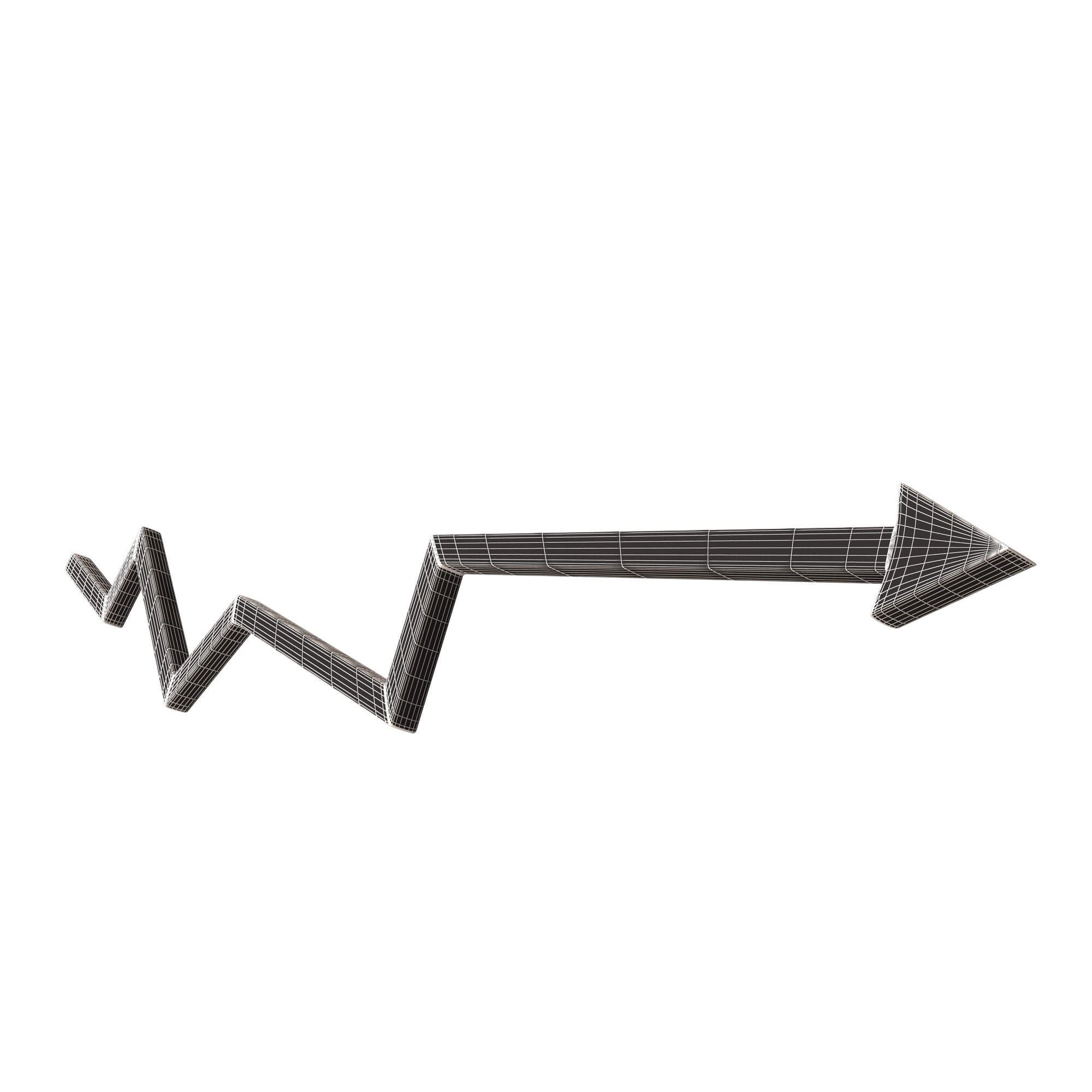 Arrow Graph Down - 3D Model by KhaganFX