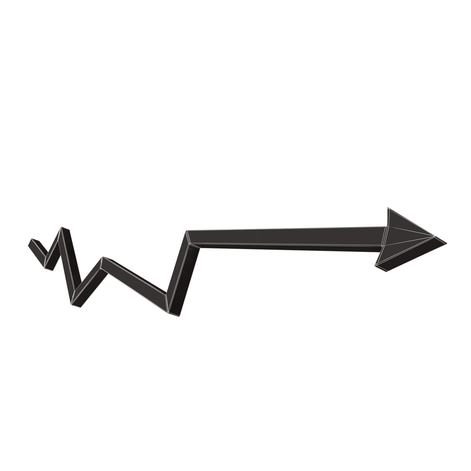 Arrow Graph Down - 3D Model by KhaganFX