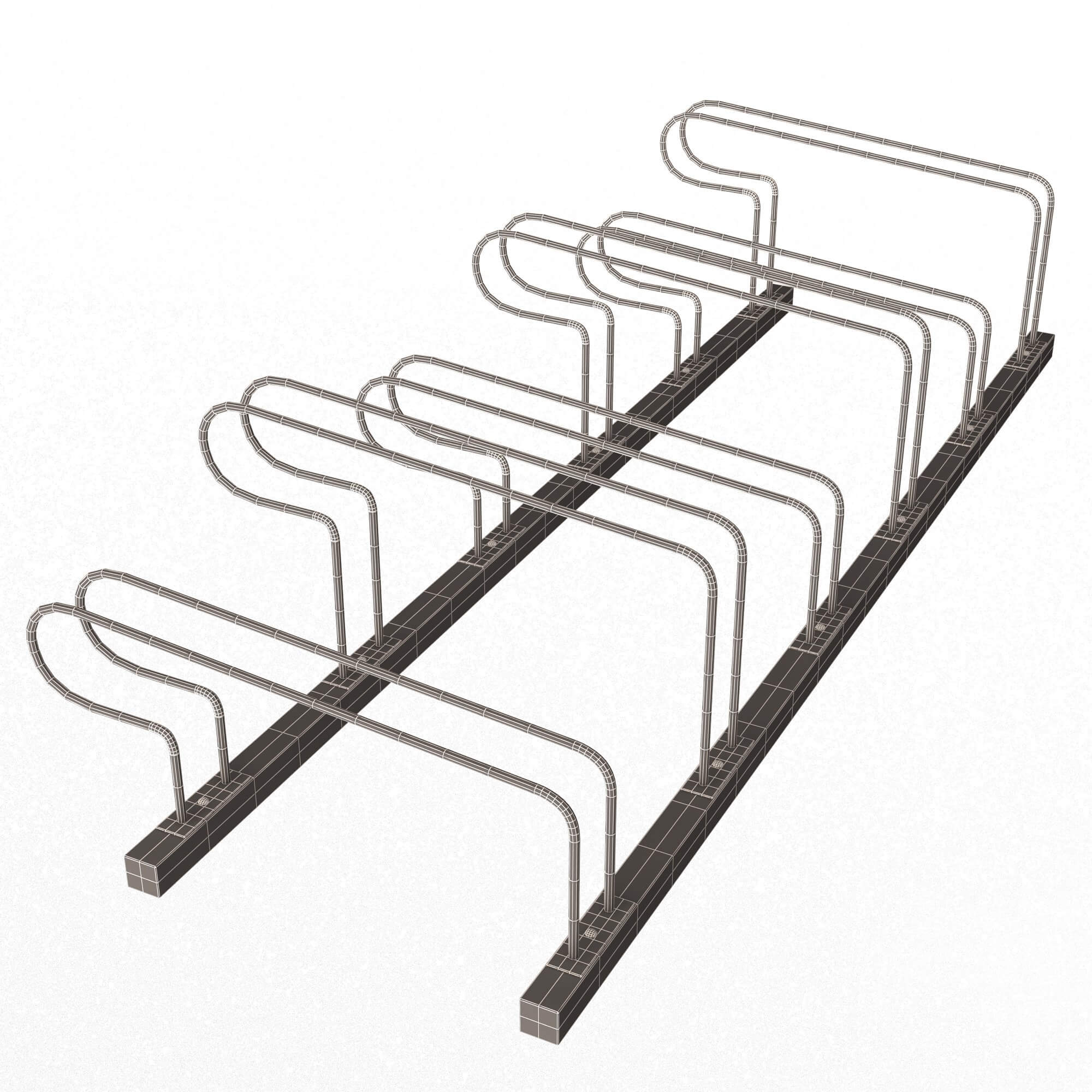 Bike Rack Street Station - 3D Model by KhaganFX