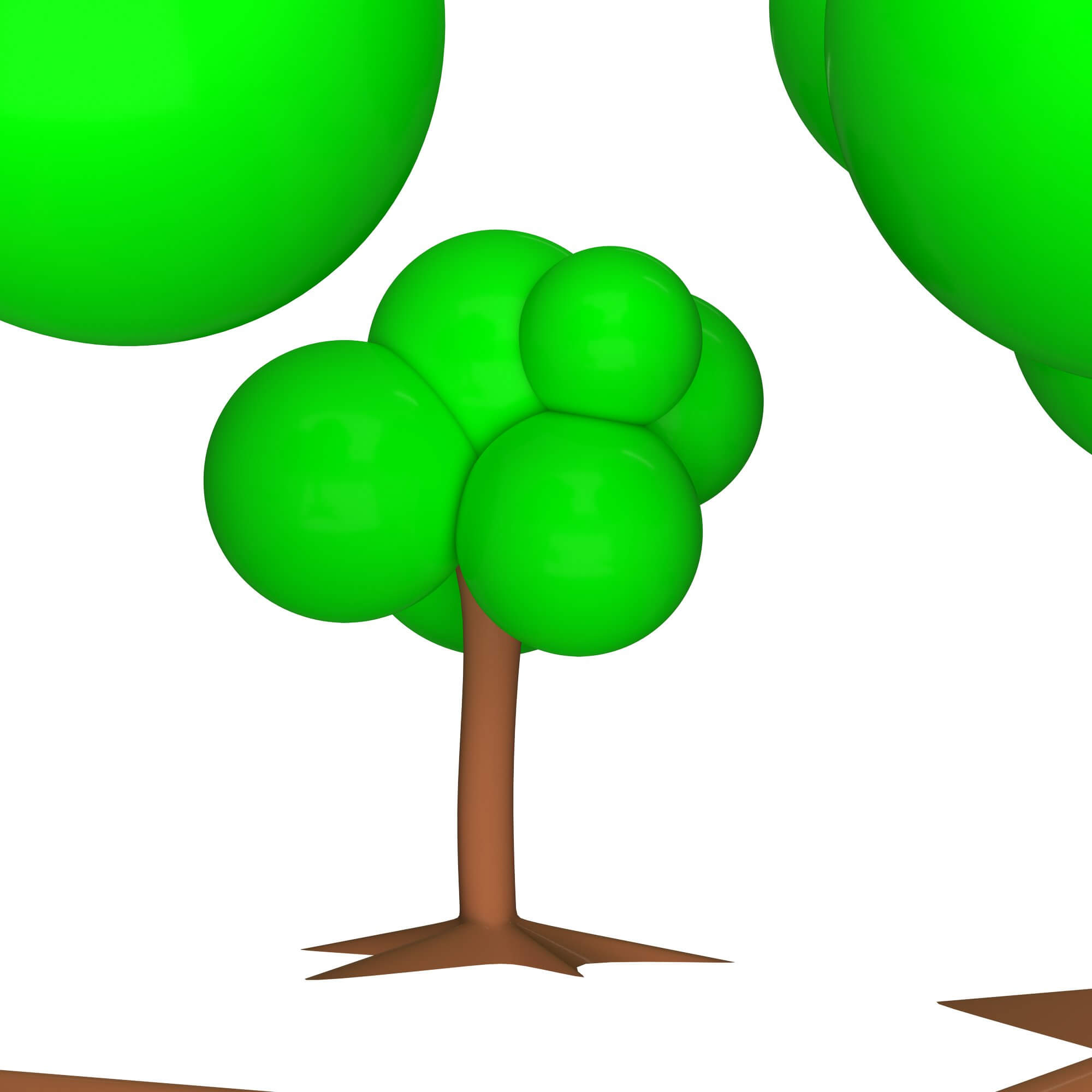 Cartoon Tree - 3D Model by KhaganFX