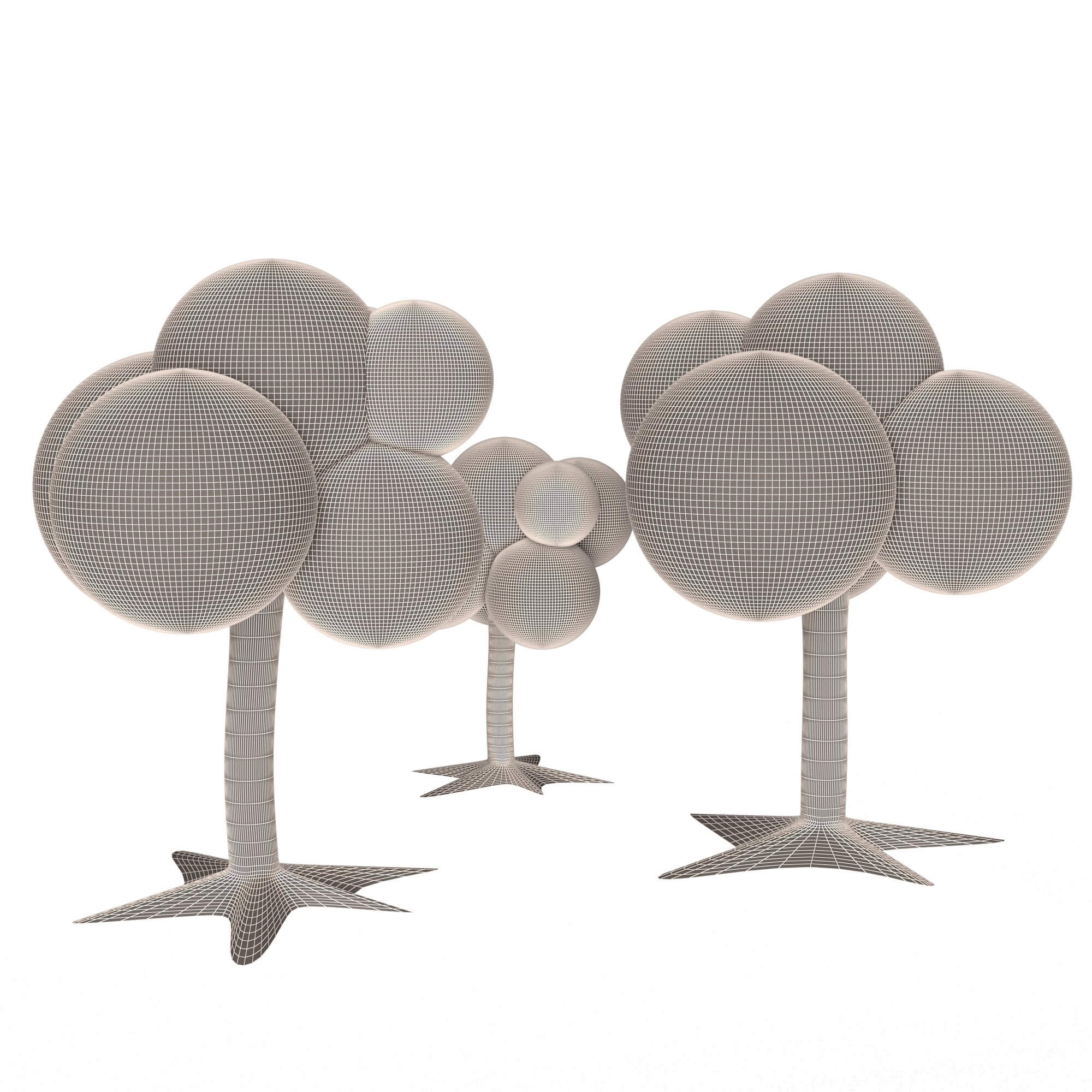 Cartoon Tree - 3D Model by KhaganFX