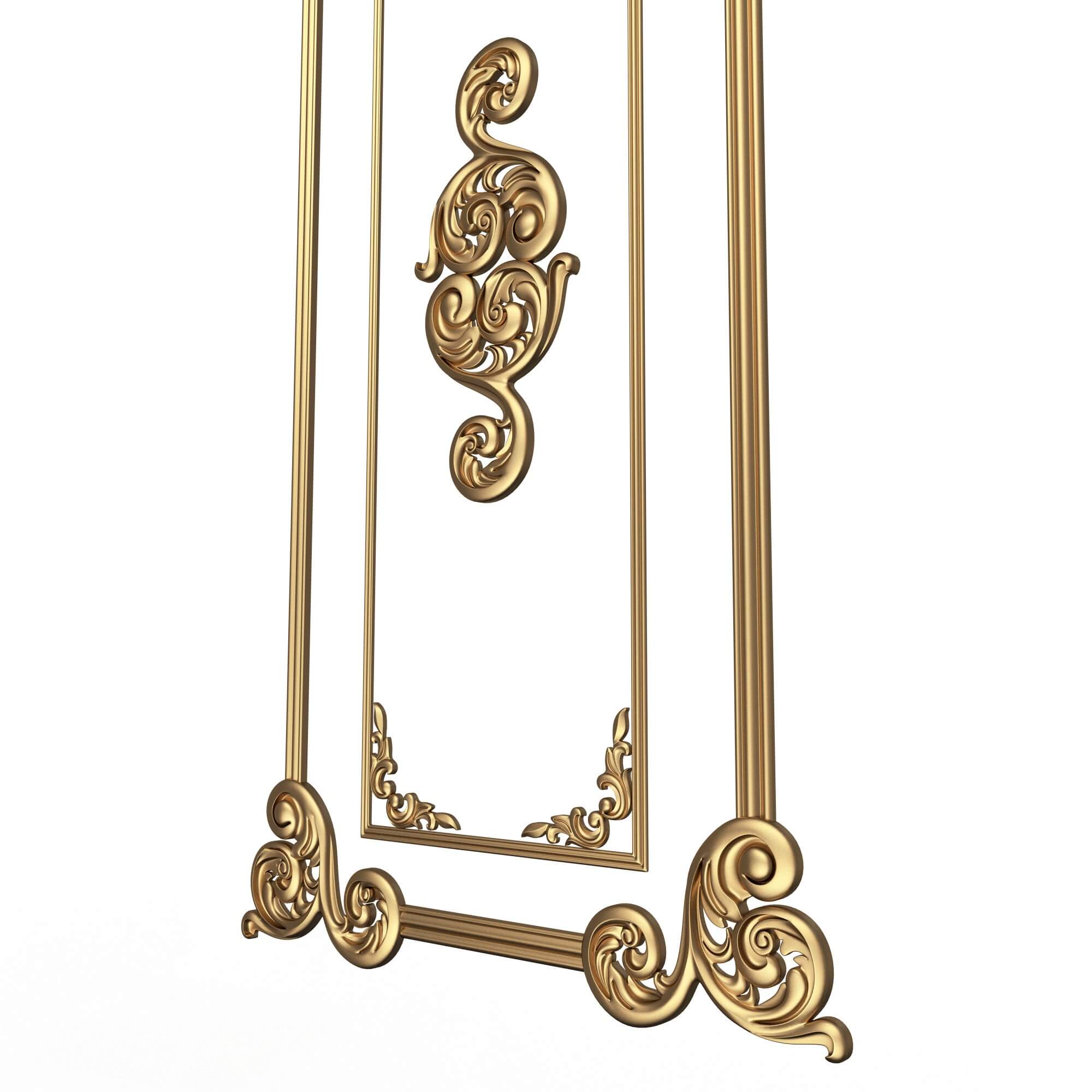 Carved Decoration Panel 02 - 3D Model by KhaganFX