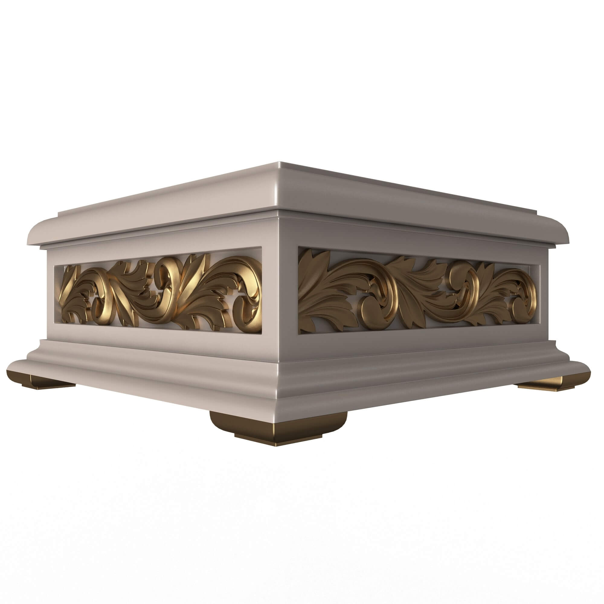 Casket Collection White - 3D Model by KhaganFX