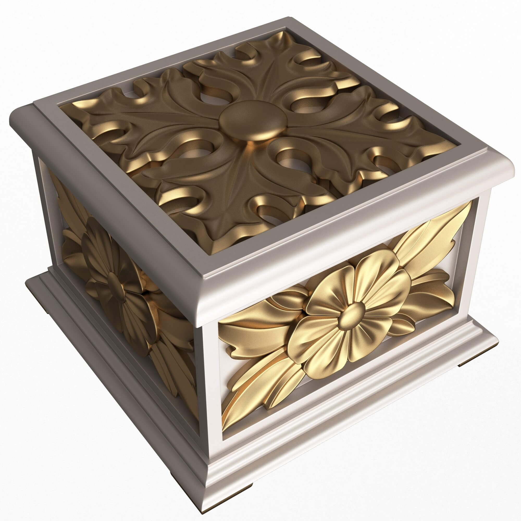 Casket Collection White - 3D Model by KhaganFX