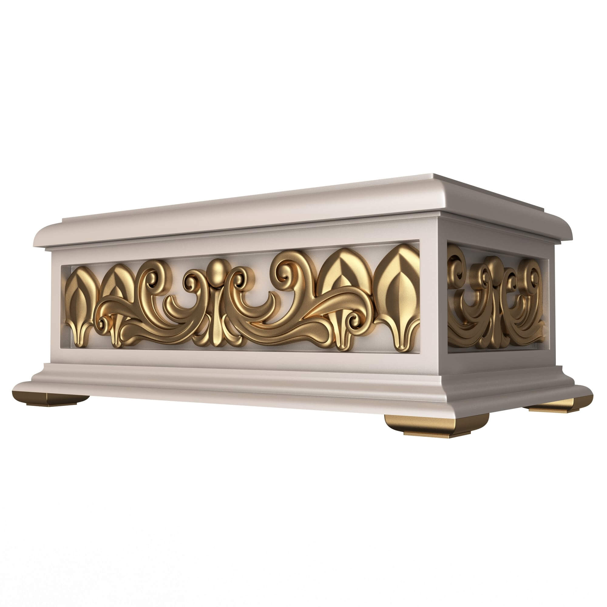 Casket Collection White - 3D Model by KhaganFX