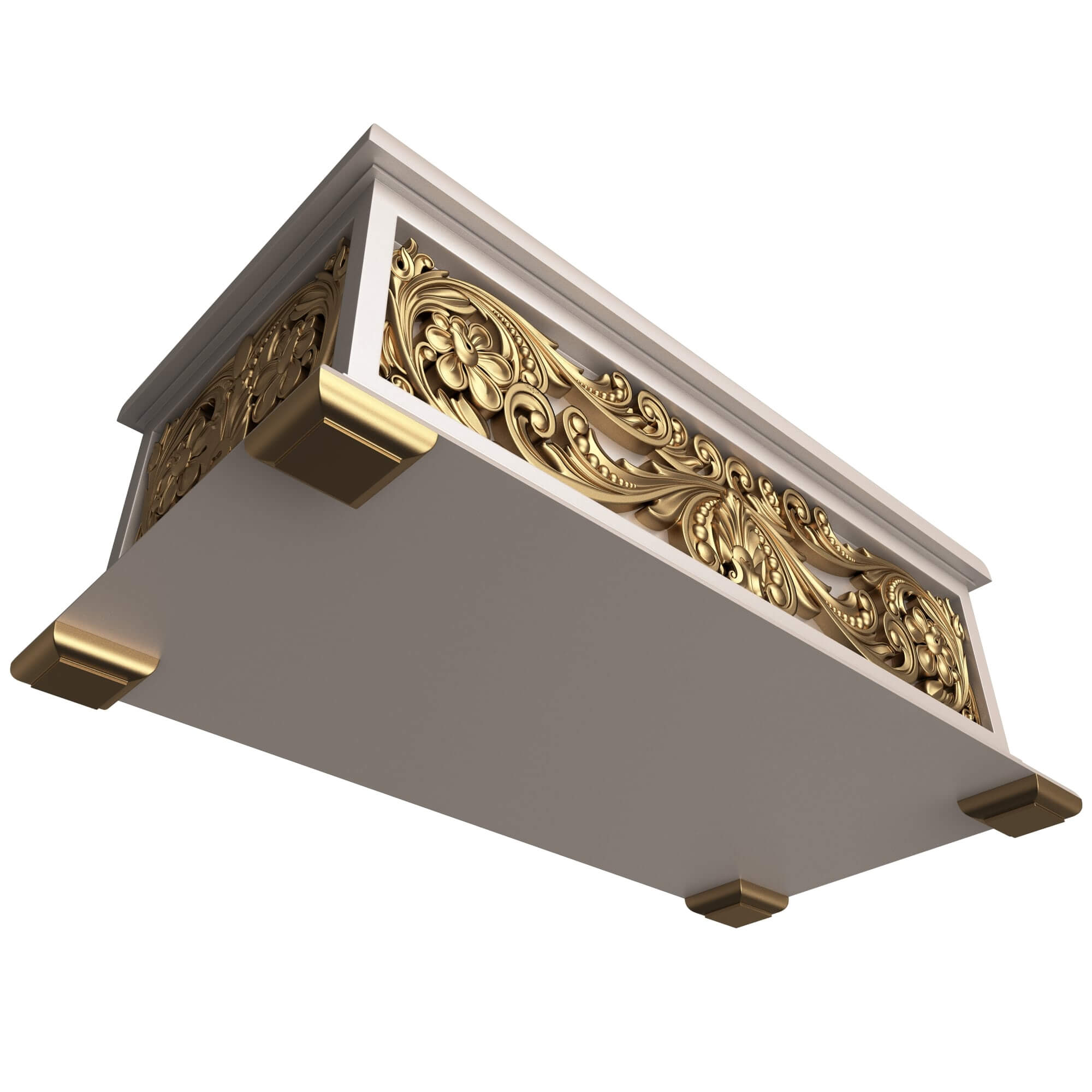 Casket Collection White - 3D Model by KhaganFX