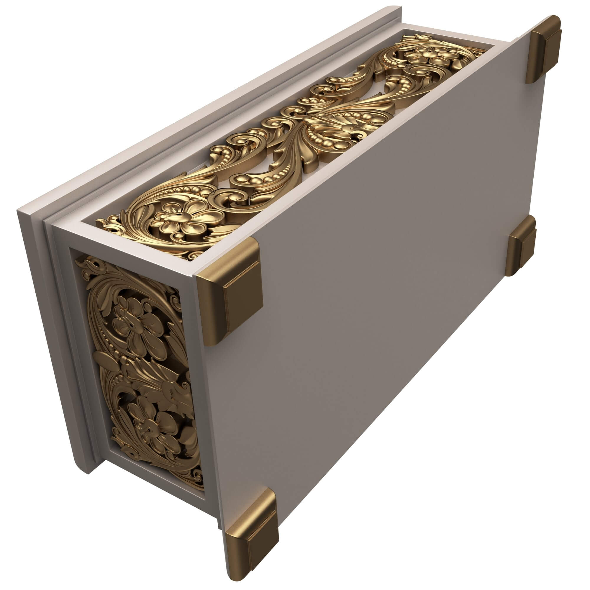 Casket Collection White - 3D Model by KhaganFX